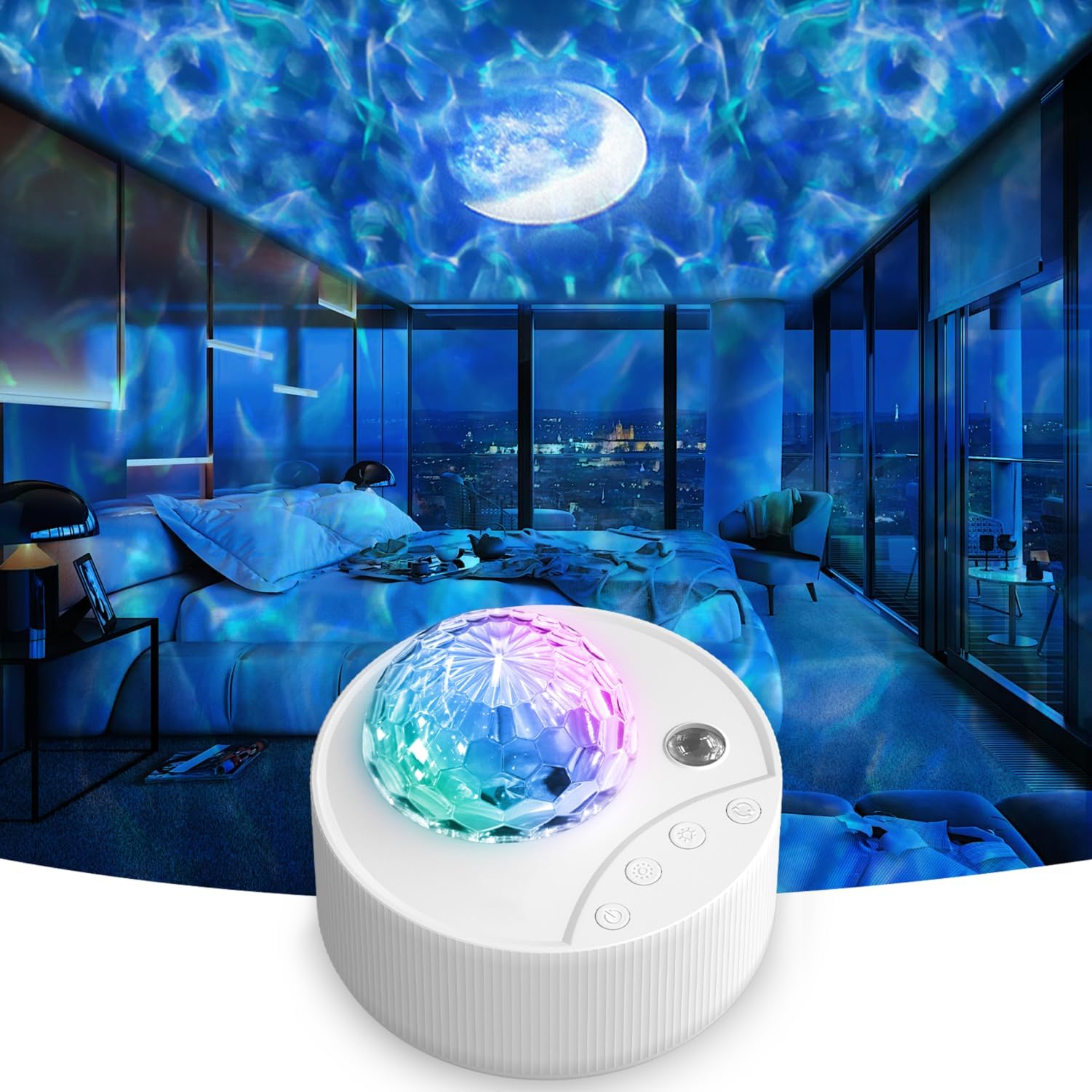 Star Projector, 3 in 1 Galaxy Night Light Projector with Remote Control ...