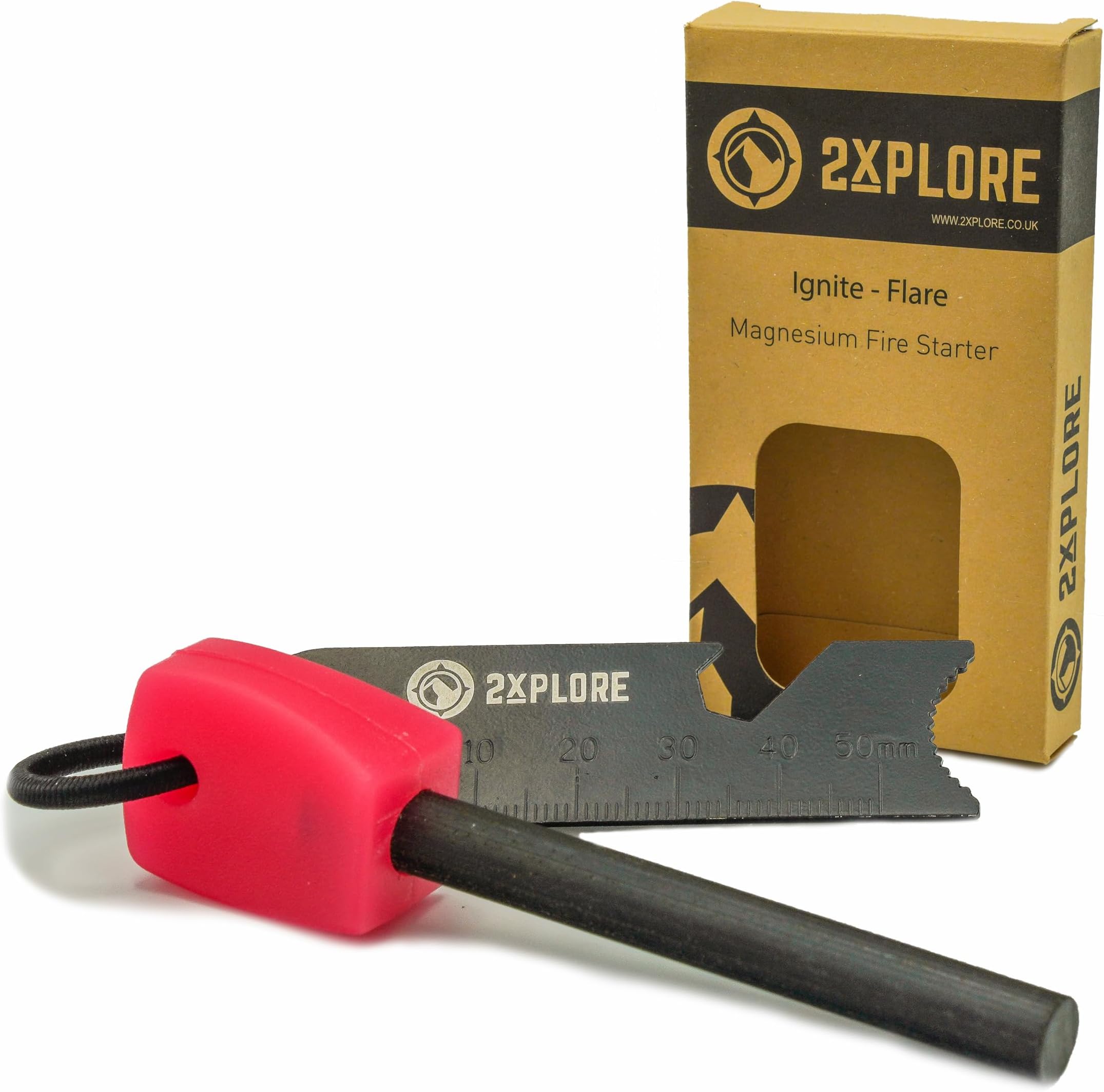 Camping Flint Survival Lighter Striker Fire Kit with Box : Amazon.co.uk ...