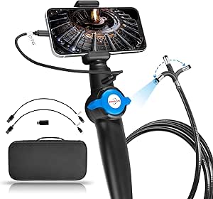 Amazon.com: VERYMODEL Two-Way 180° Articulating Borescope Camera with LED Lights, Endoscope with ...