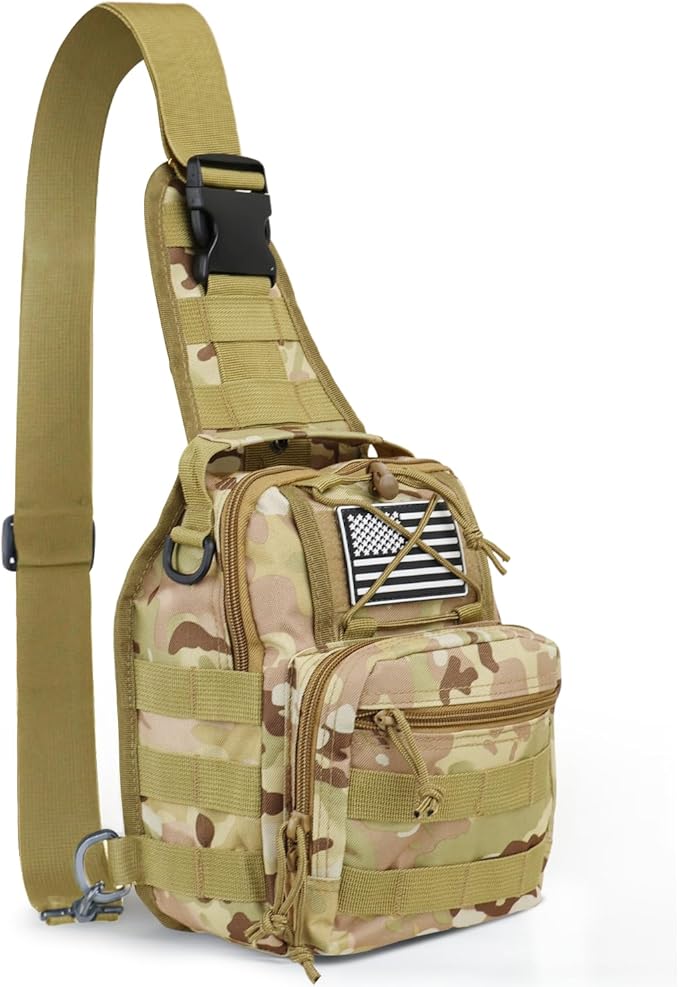 Amazon.com: Movker Tactical Sling Bag for Men, Crossbody Military Chest ...