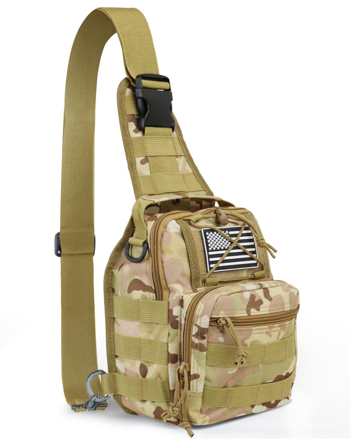 Amazon.com: Movker Tactical Sling Bag for Men, Crossbody Military Chest ...