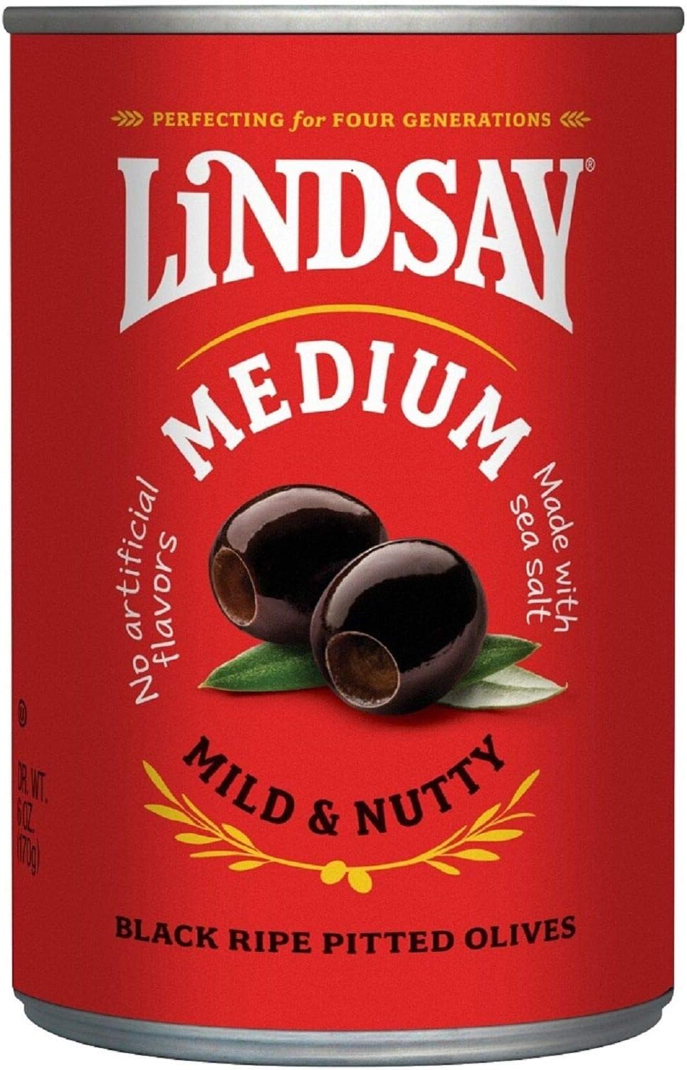 Amazon.com : LINDSAY Medium Black Ripe Pitted Olives, Pack of 12, 6oz Cans : Grocery & Gourmet Food