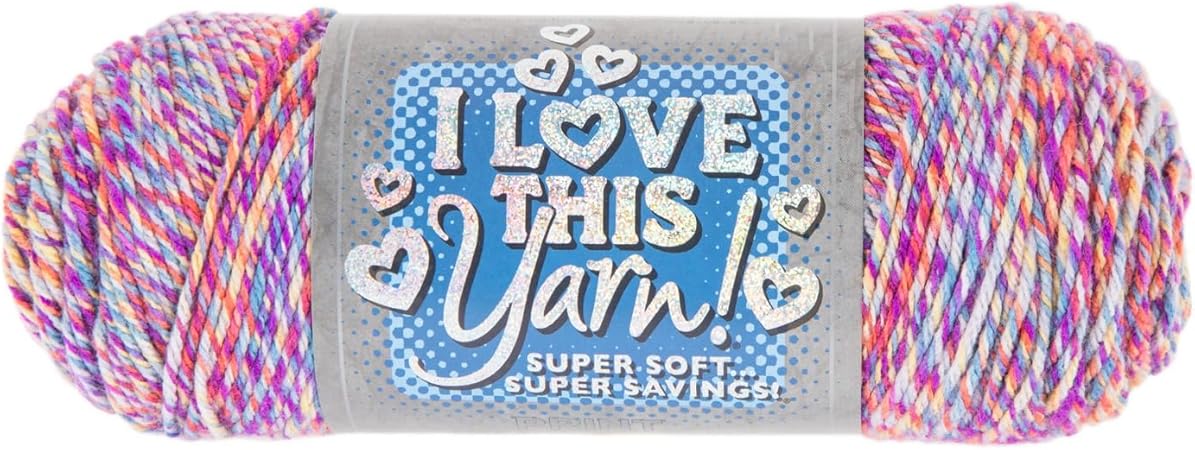 Amazon.com: I Love This Yarn 4 - Medium Yarn for Crocheting & Knitting ...