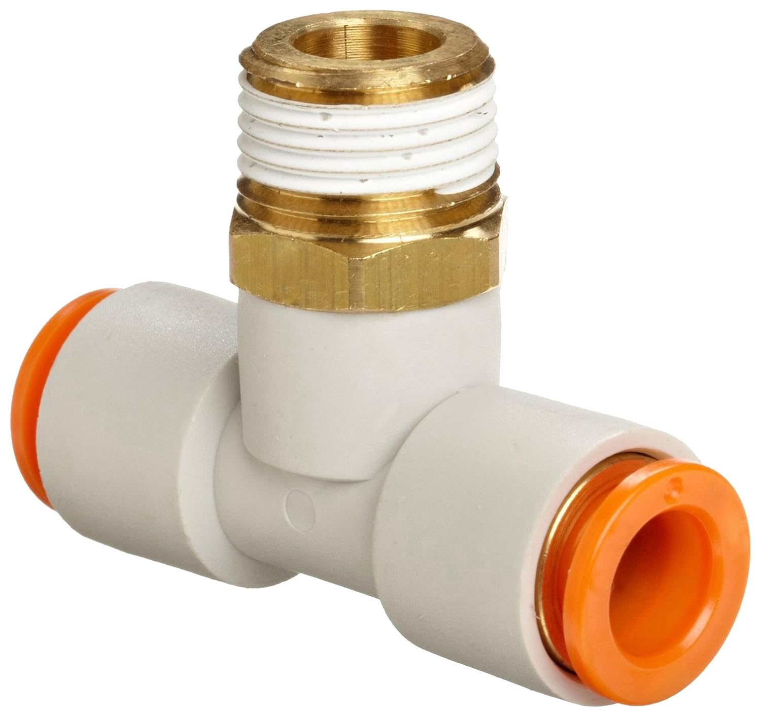 SMC KQ2T01-34AS PBT & Brass Push-to-Connect Tube Fitting with Sealant ...