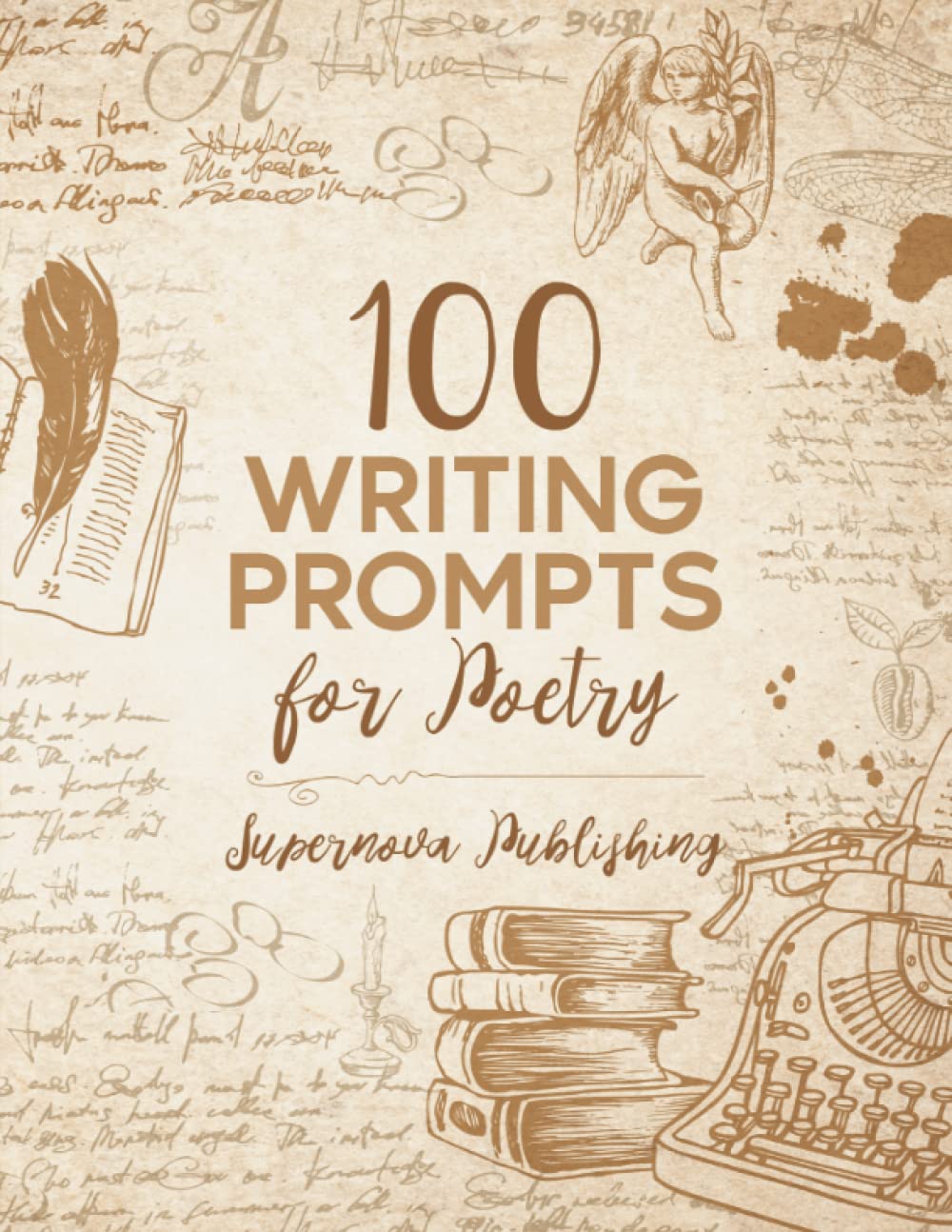 100 Writing Prompts for Poetry: Guided Poem Writing Notebook Journal ...