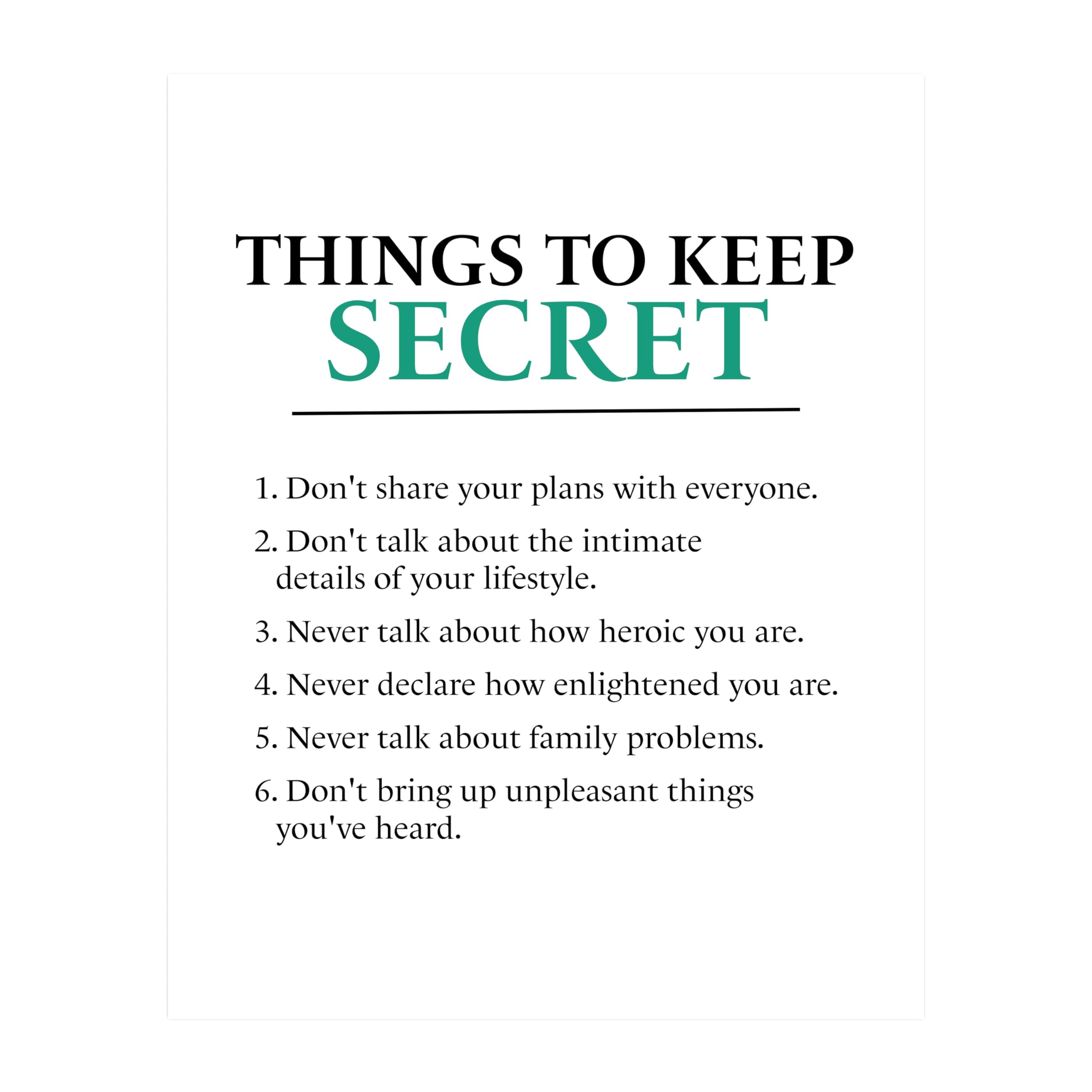 Secret Motivational Quotes