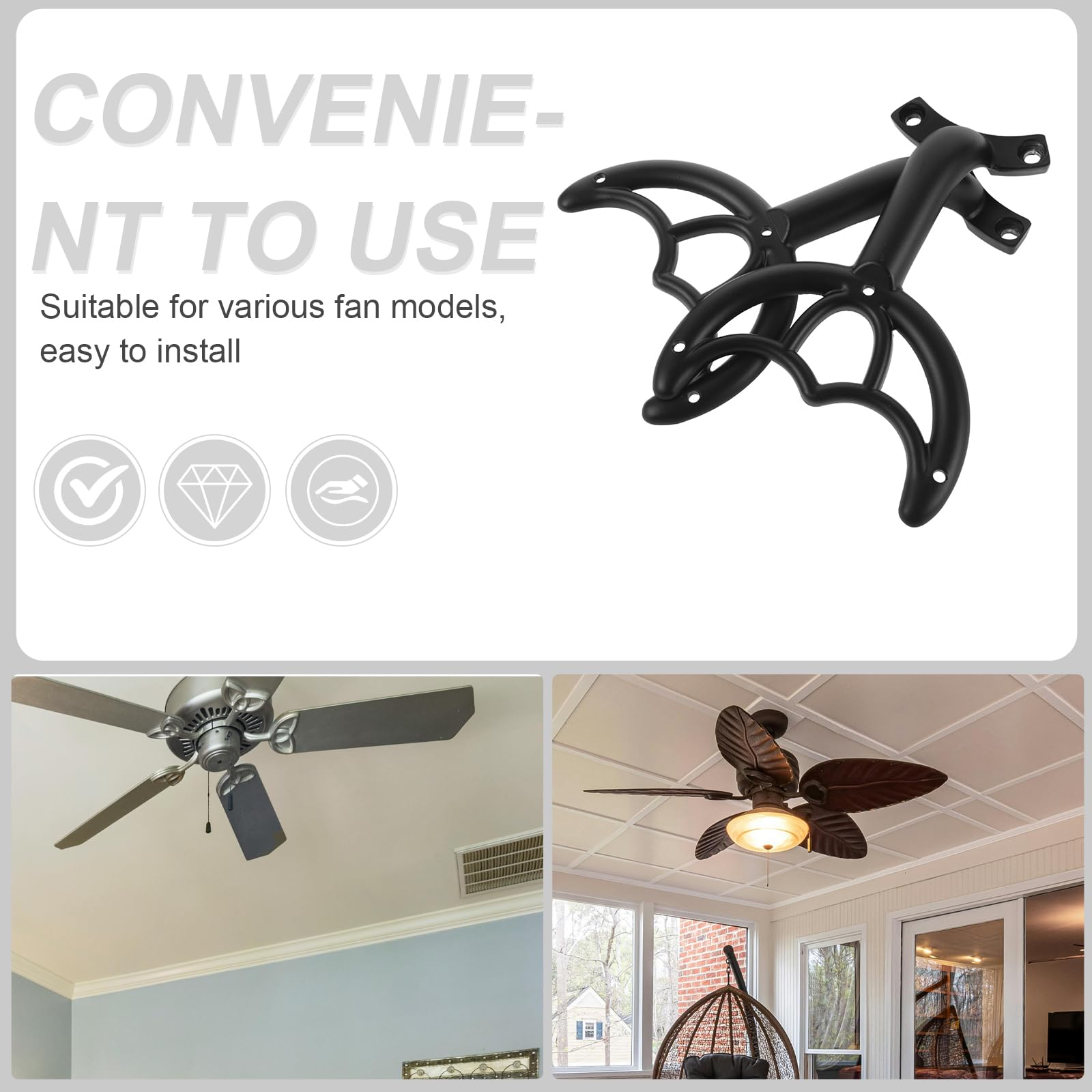Black Ceiling Fan Blade Arms Westinghouse Lighting Quince 24 Inch