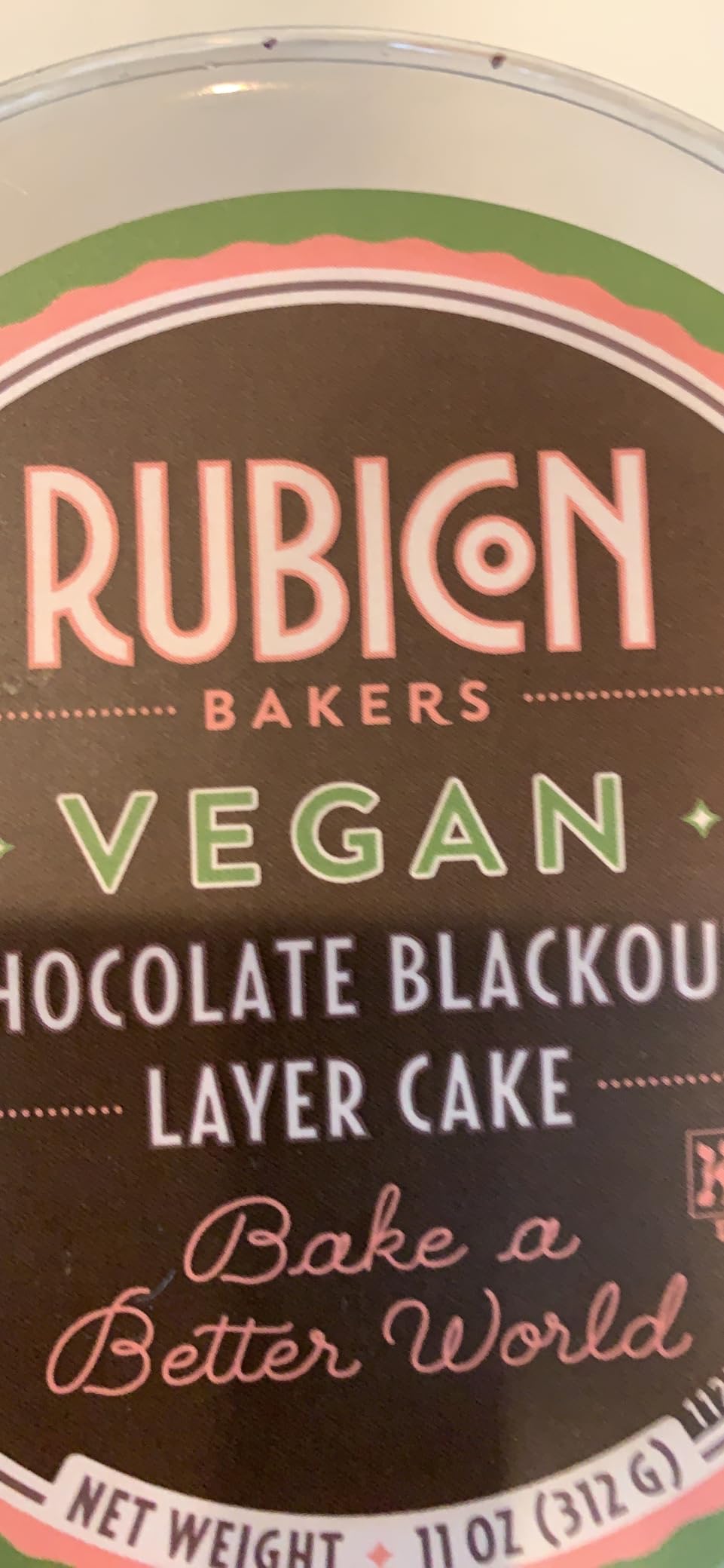 Amazon.com: RUBICON BAKERY Blackout Chocolate Cake 4 Inch, 11 OZ ...