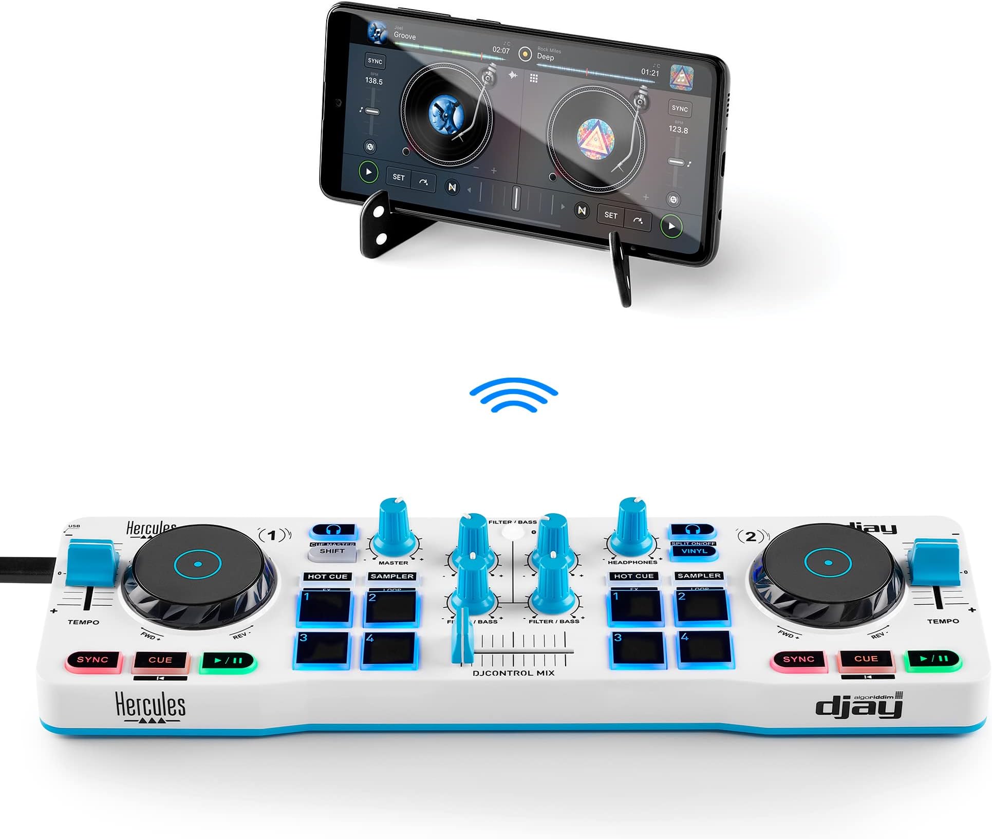 Numark DJ2GO2 Touch – Mini DJ Controller für unterwegs - 2-Deck USB DJ ...