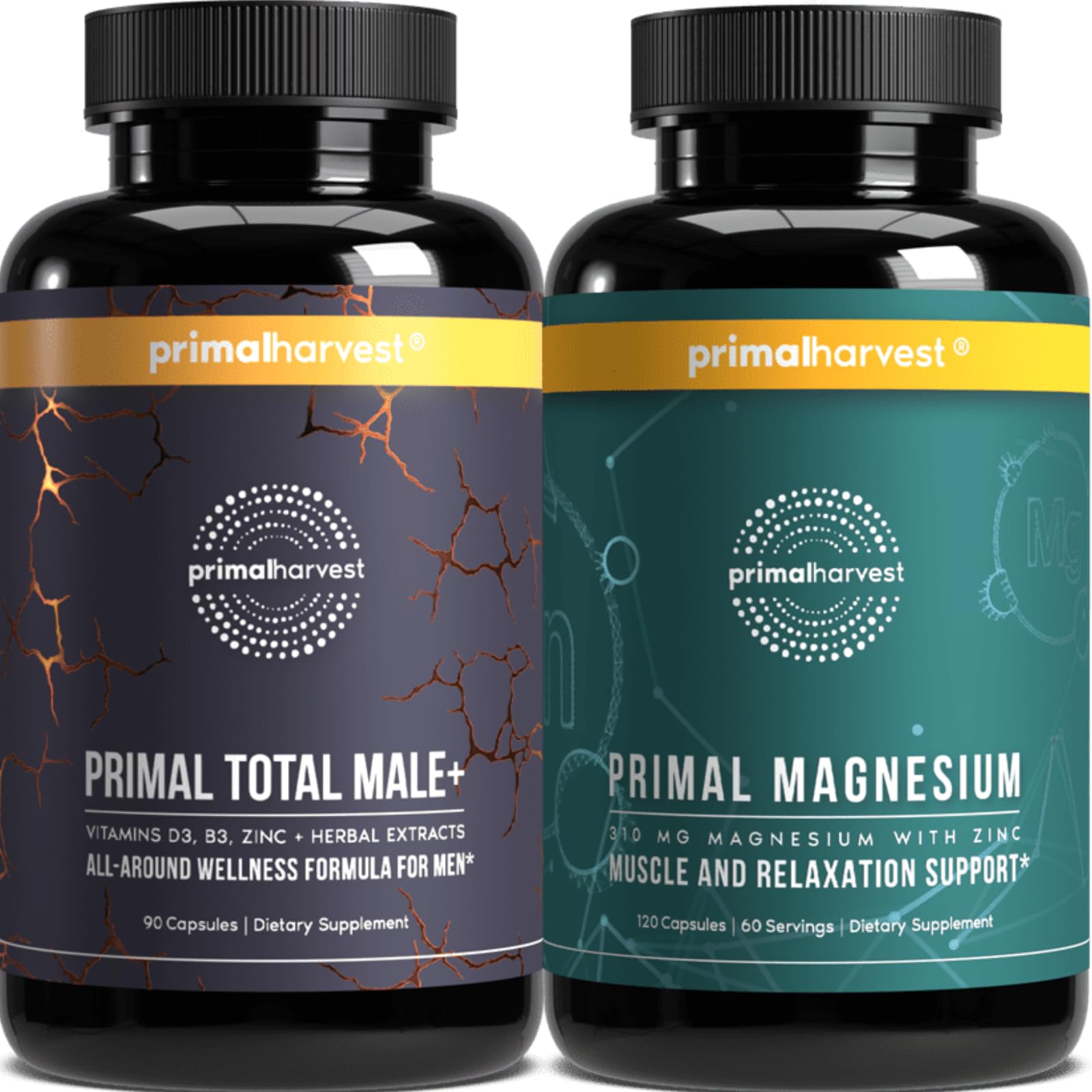 Amazon.com: Primal Harvest Total Male+ & Magnesium Supplement Optimize ...