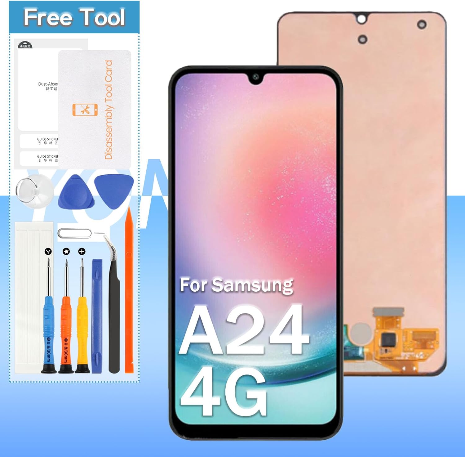 Amazon.com: OLED for Samsung Galaxy A24 4G LCD Display SM-A245F, SM ...