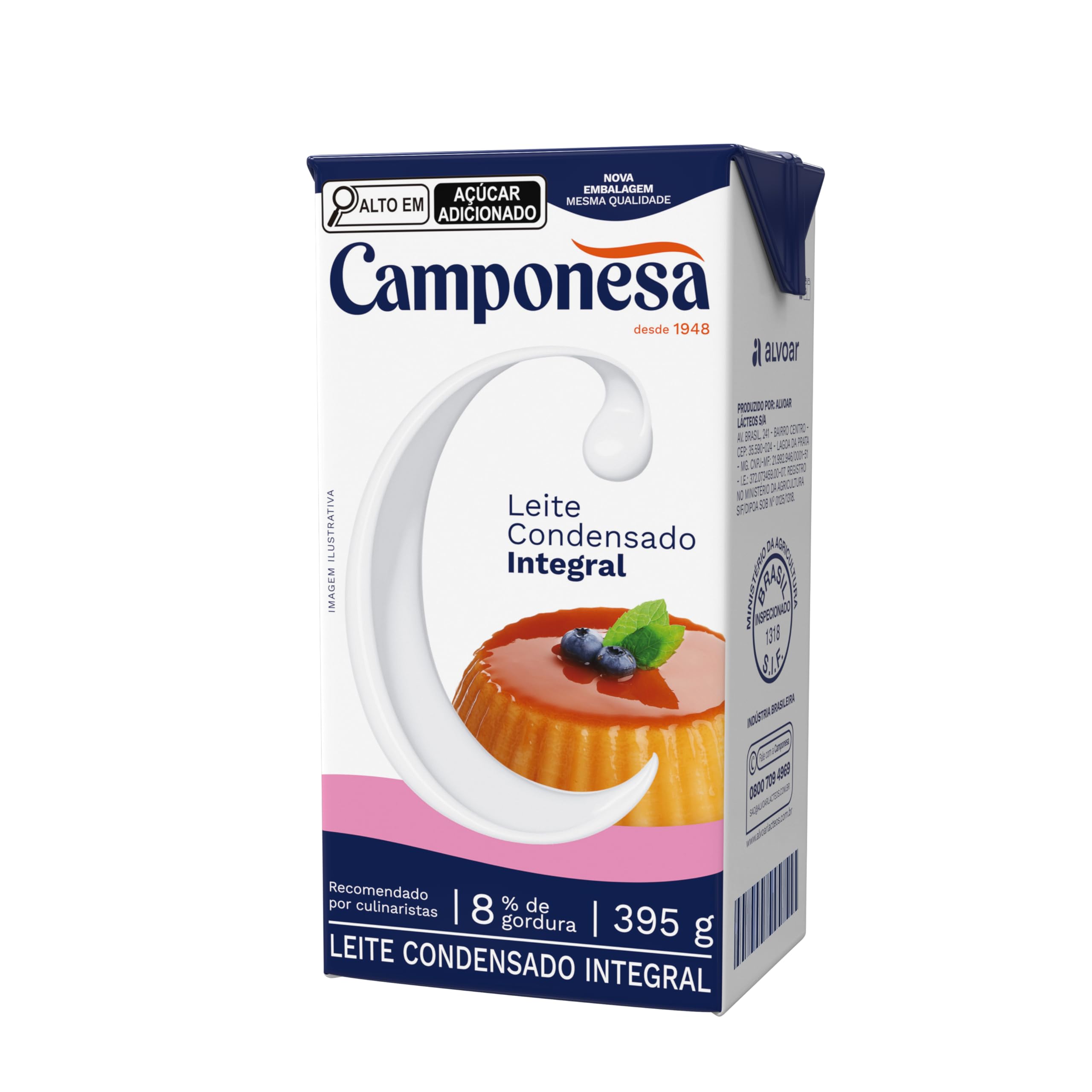 Leite Condensado Integral Camponesa 395g : Amazon.com.br: Alimentos e ...