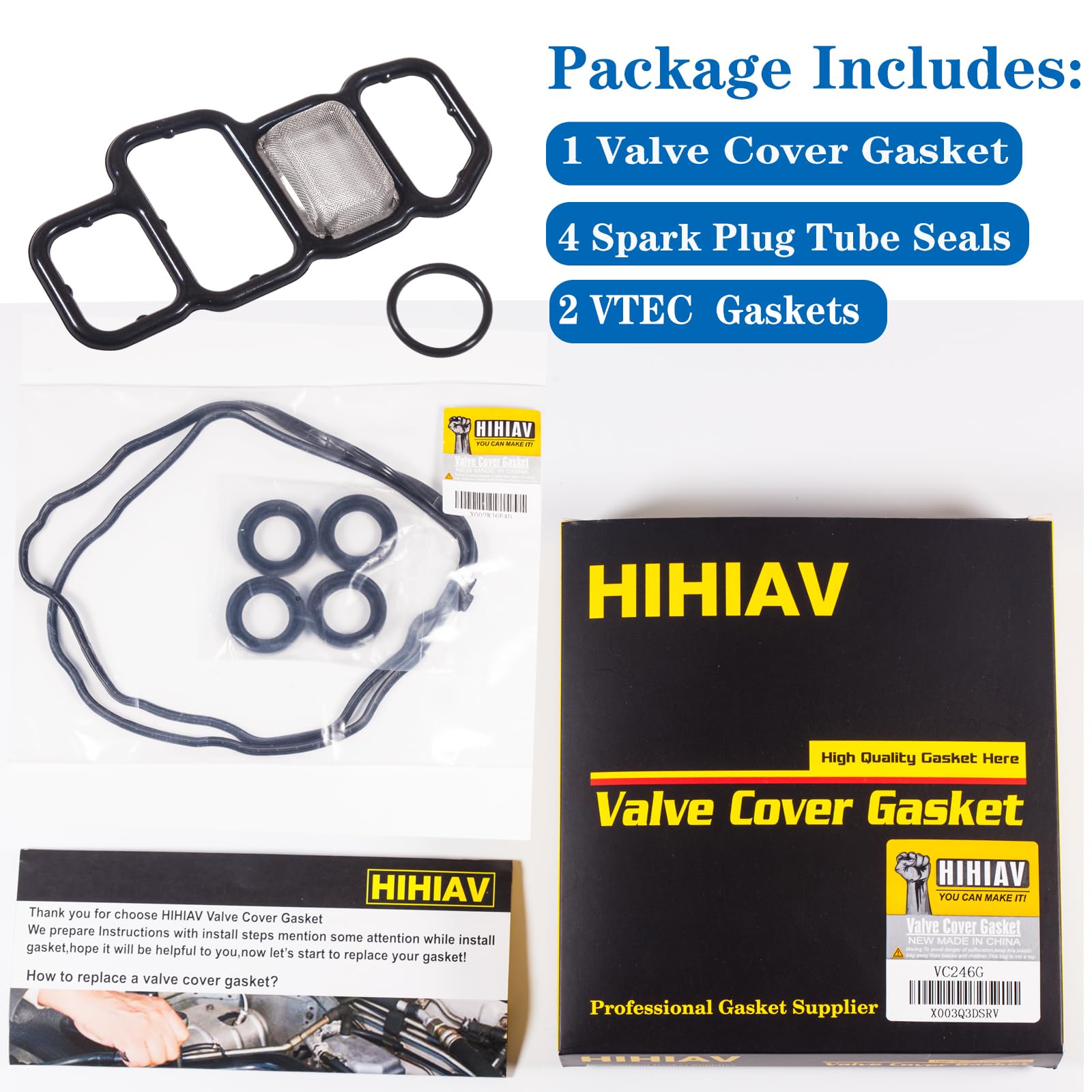 Valve Cover VS50741R Gasket Set Honda Civic Acura ILX Complete Valve ...