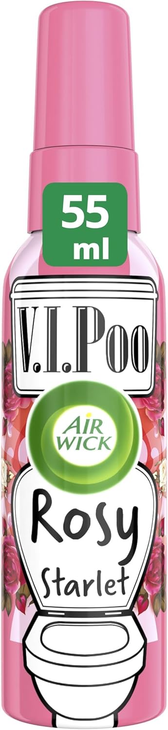 Air Wick V.I.Poo Rosy Starlet Pre-Poo Toilet Spray, 55ml : Amazon.co.uk ...