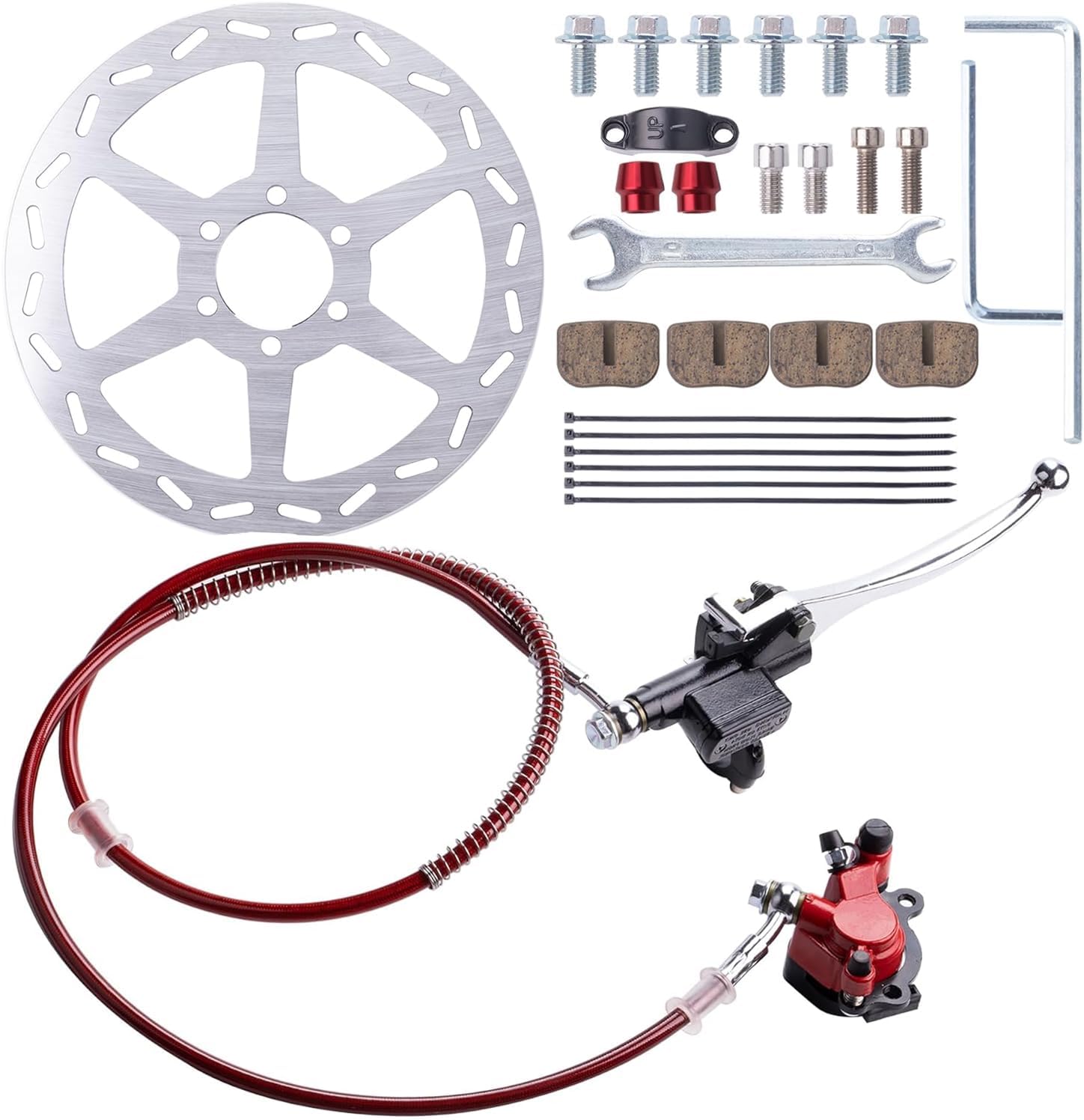 Amazon.com: CIOM Upgraded Hydraulic Disc Brake Assembly Kit 7/8 ...