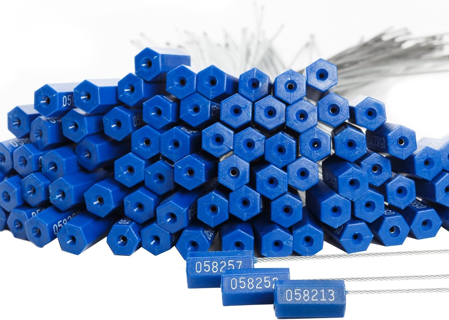 STYLIGHT - 100 Wire Cable Seals, Truck Seals, Anti-Tamper Seals, Steel ...