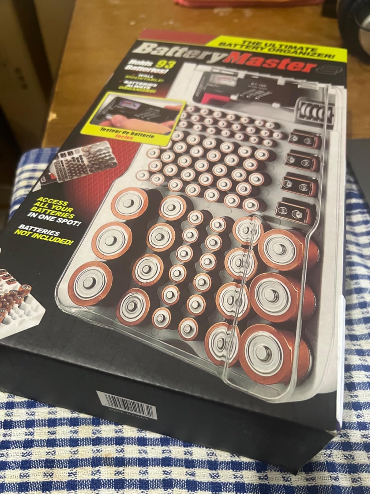 The Battery Box, Battery Storage with Hinged Clear Cover and Battery ...