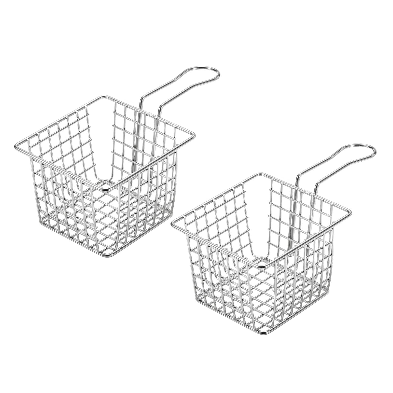 Amazon.com: MECCANIXITY Mini Square Fry Basket Reusable Holder Fry Chip ...