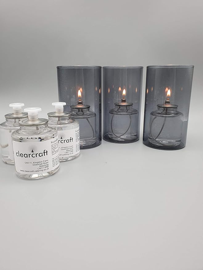 CLEARCRAFT 3 x Indoor Or Garden Oil Candle Burner Shades With 6 x 24 ...