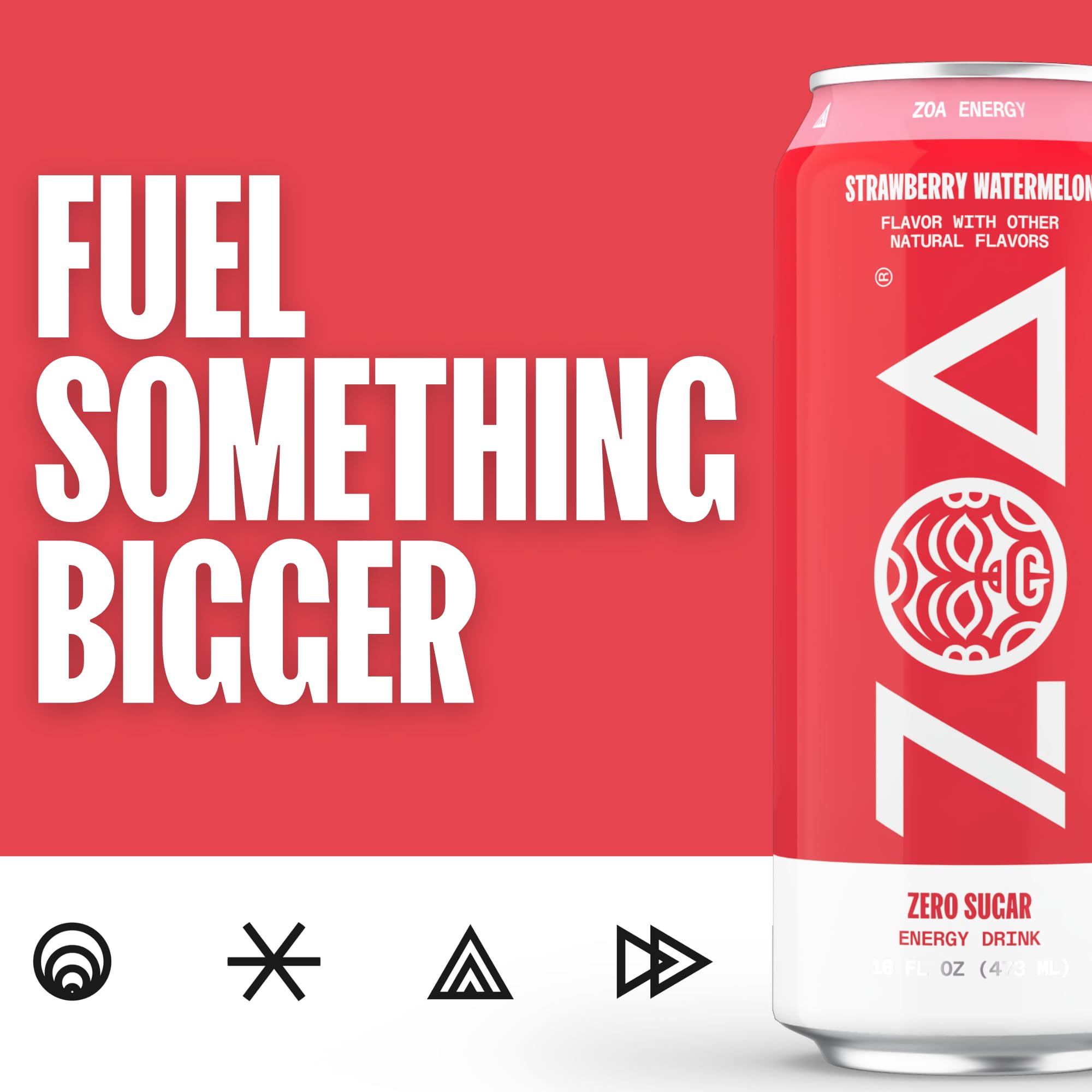 Snapklik.com : ZOA Zero Sugar Energy Drinks, Strawberry Watermelon ...