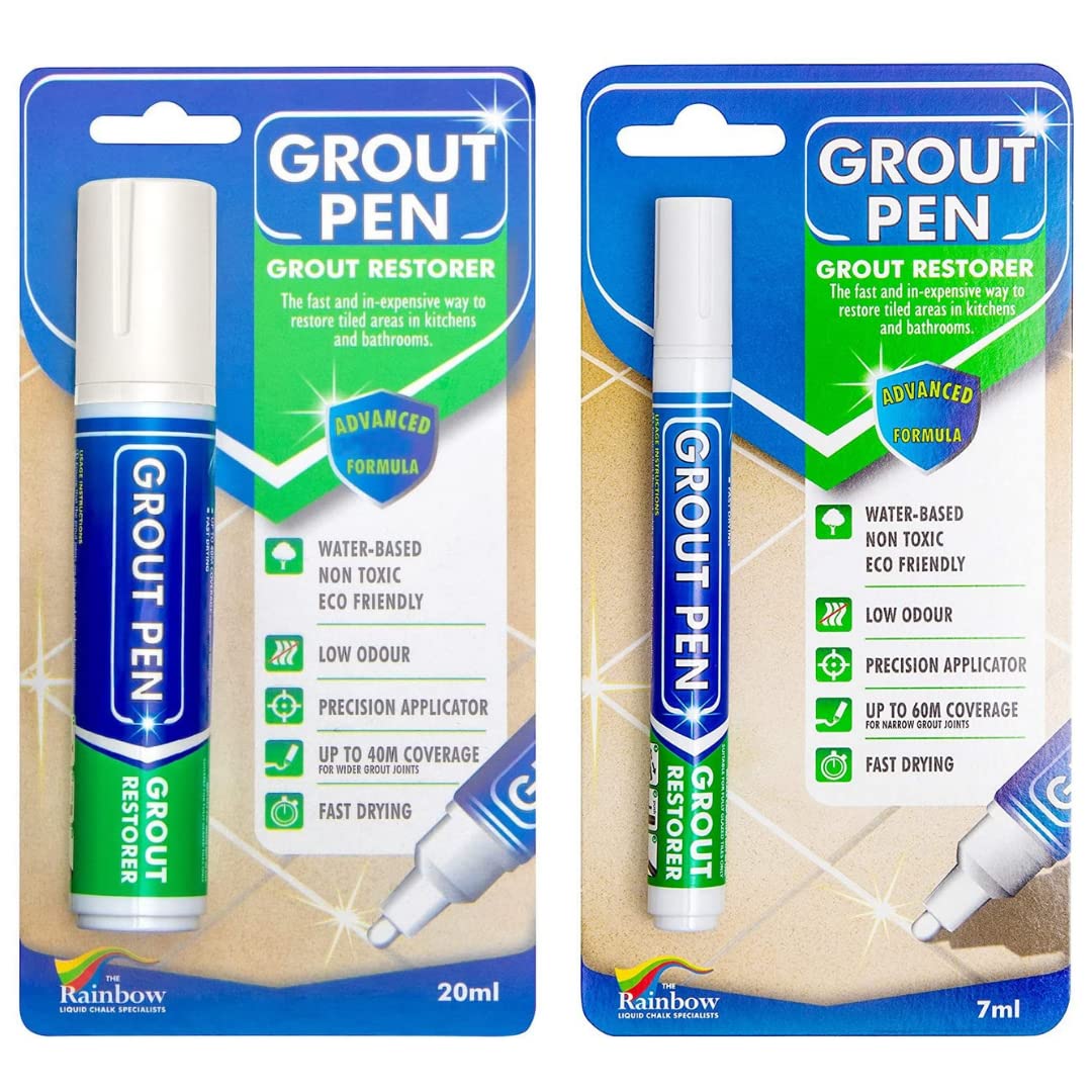 Buy Grout Pen Tile Paint Marker: Waterproof Grout Colorant and Sealer ...