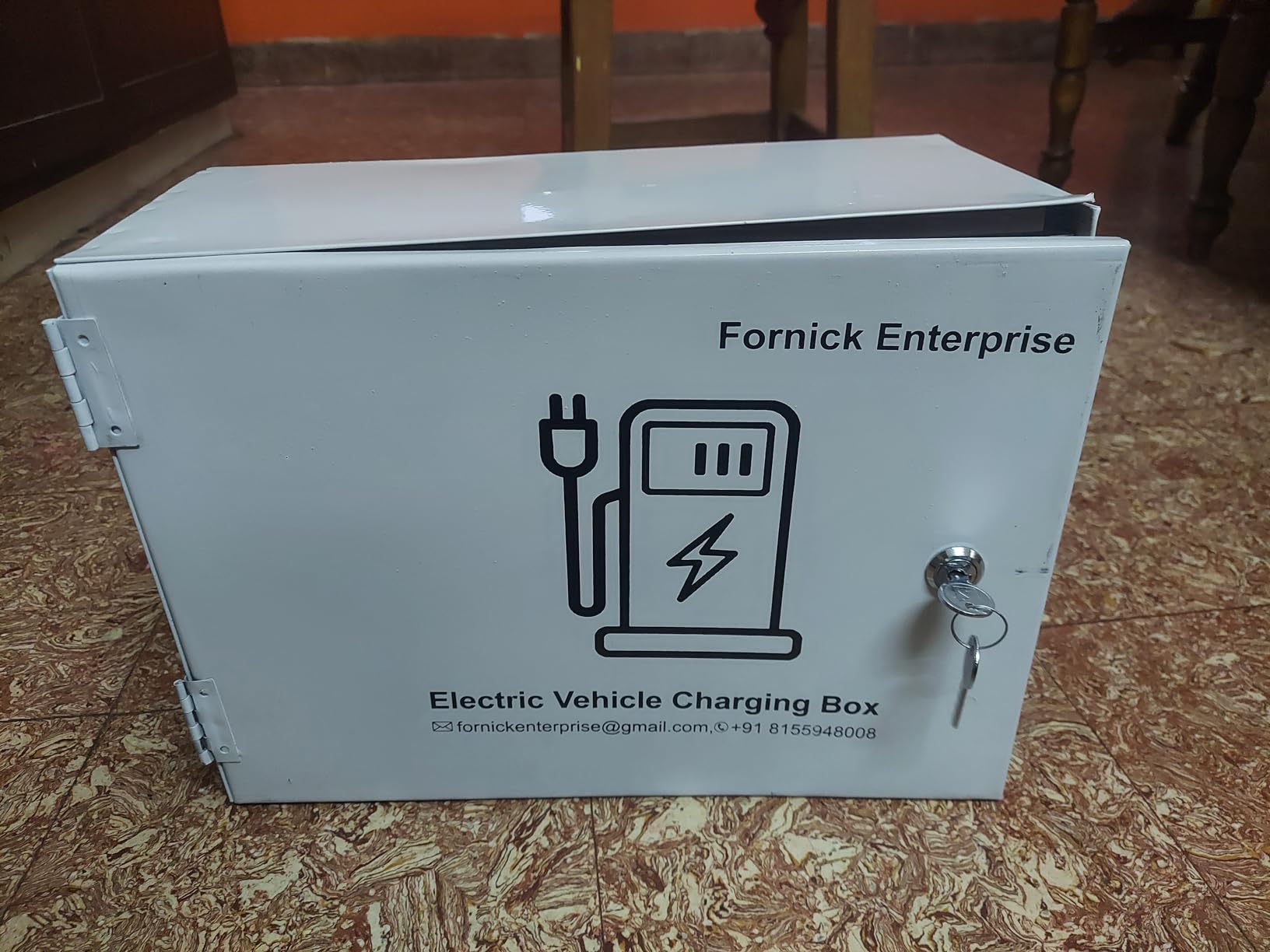 Electric Vehicle Charger Safety Box with Lock