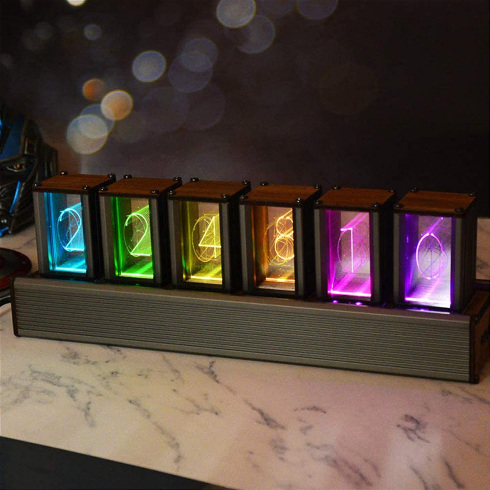 Buy SEAAN Nixie clock Kit with Tubes, Creative Digital Clock with ...