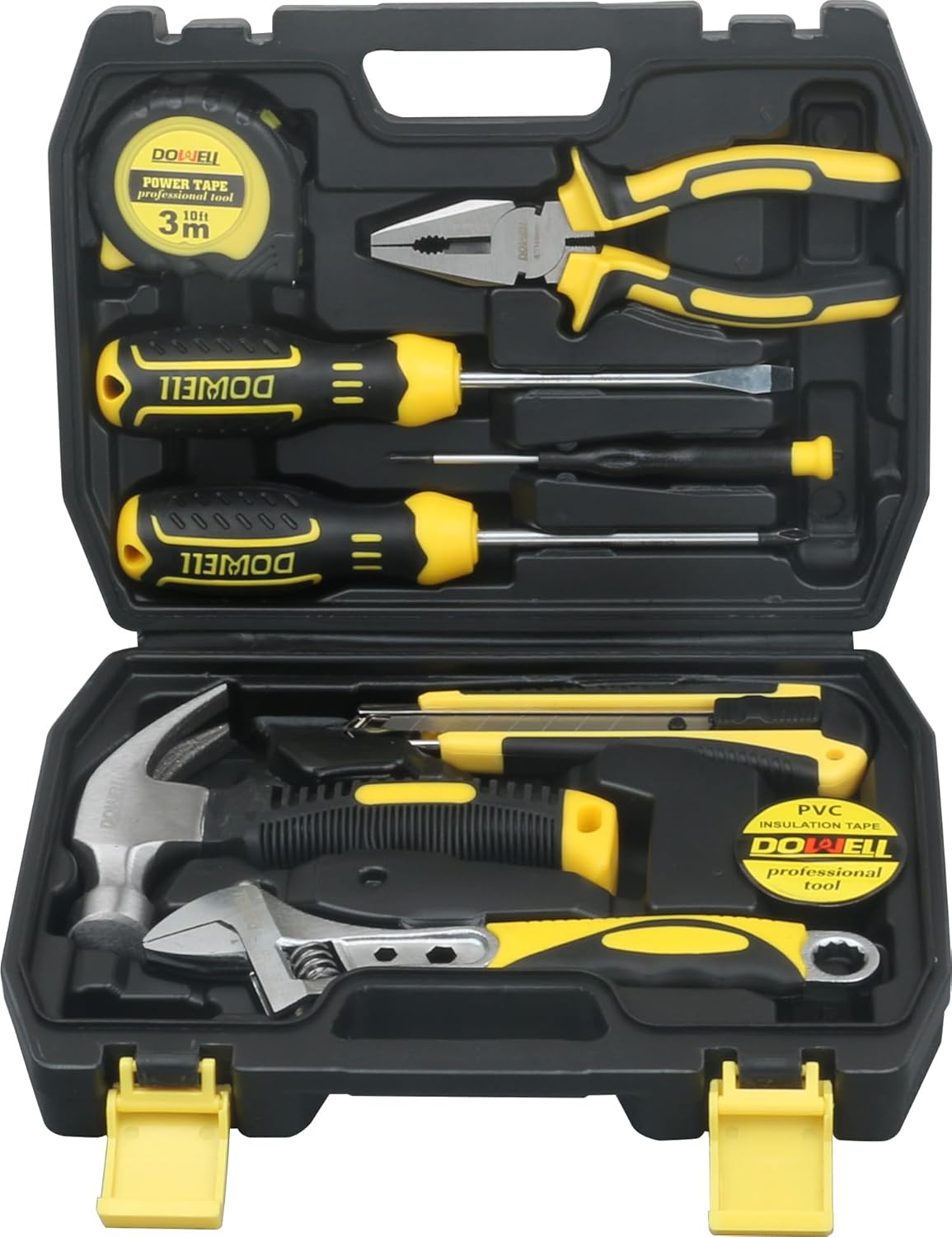 Amazon.com : DOWELL 10 Piece Small Tool Kit,Mini Portable Tool Set,Home ...