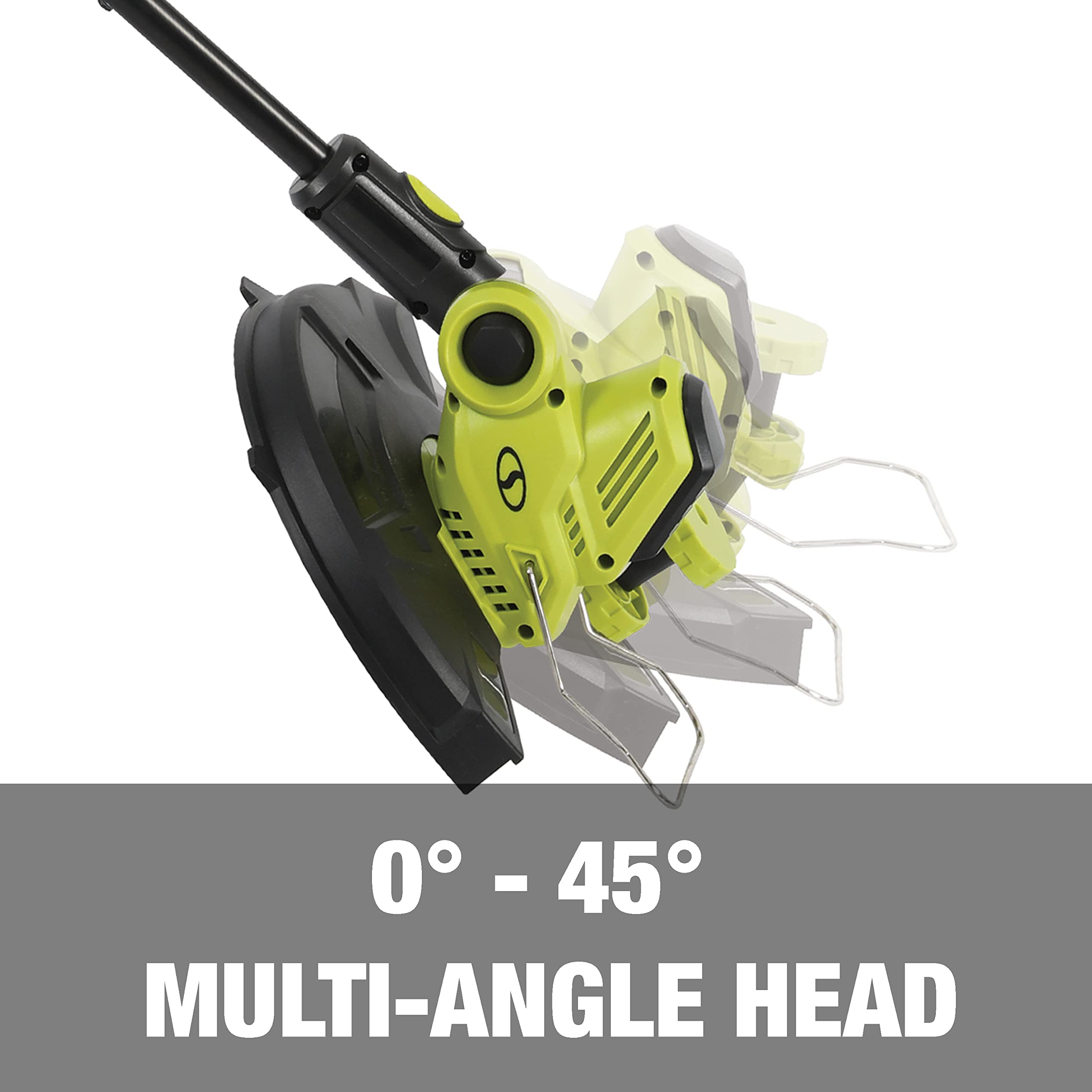 Sun Joe 24V-ST14 24-Volt iON+ Cordless Dual Line String Trimmer Kit, W ...