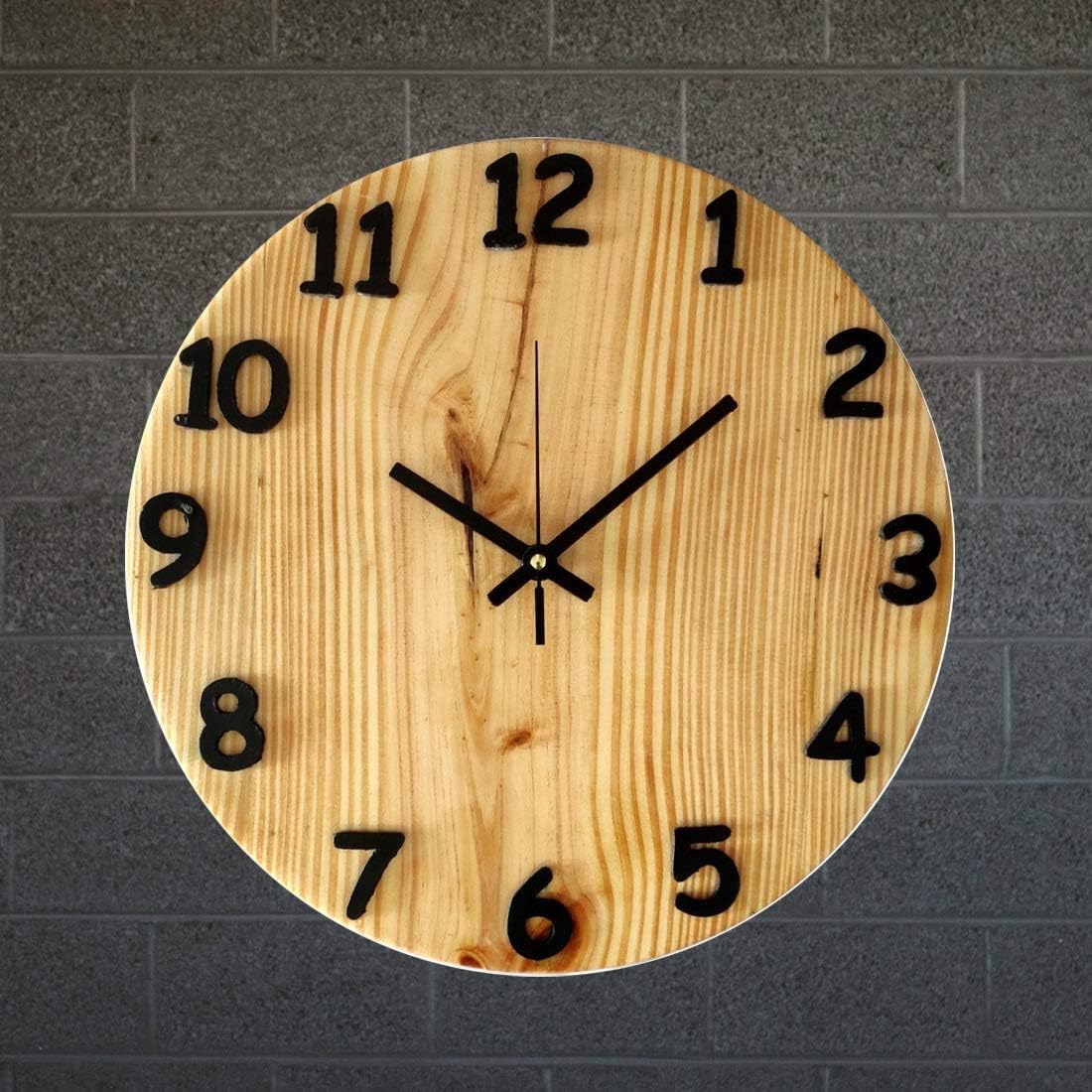 Buy LATEST HANDICRAFTS Antique Wooden Wall Clock for Home Living Room ...