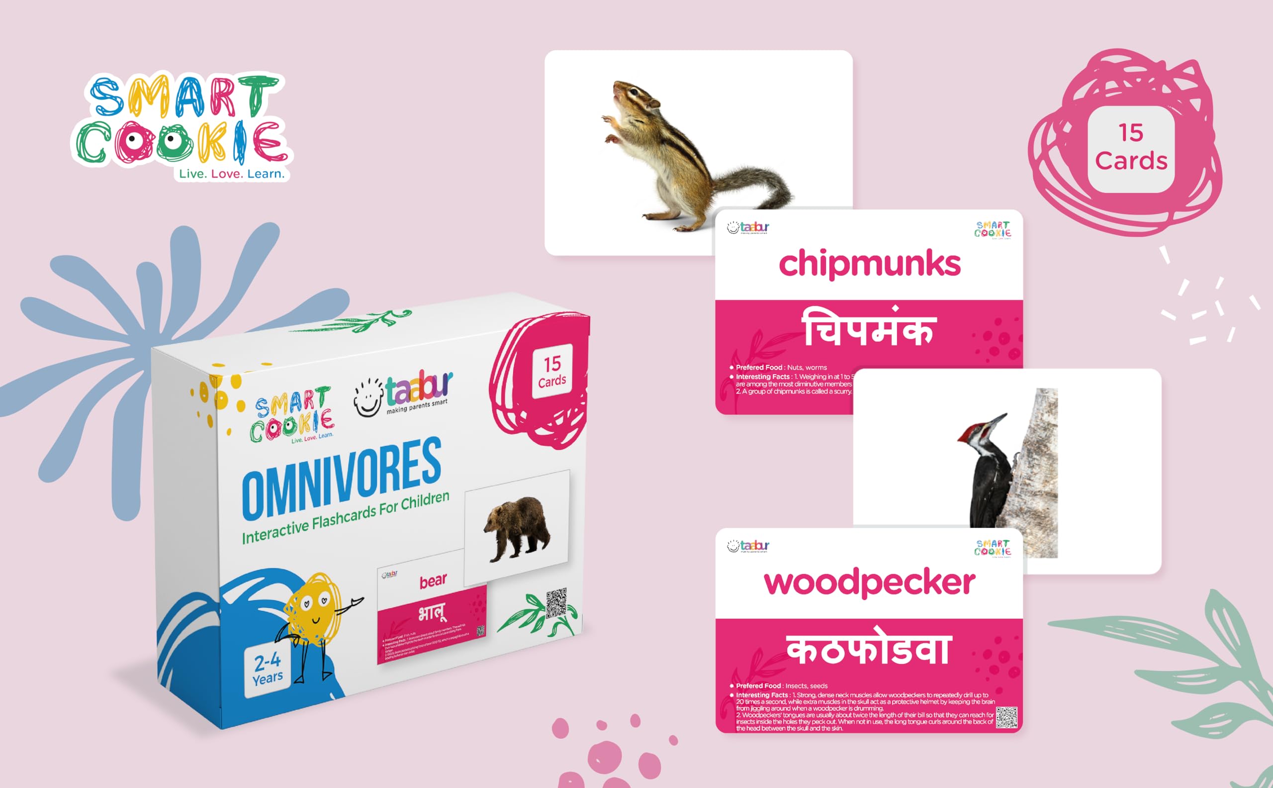 Buy Omnivores - Interactive Flashcards for Children (15 Cards) - for ...