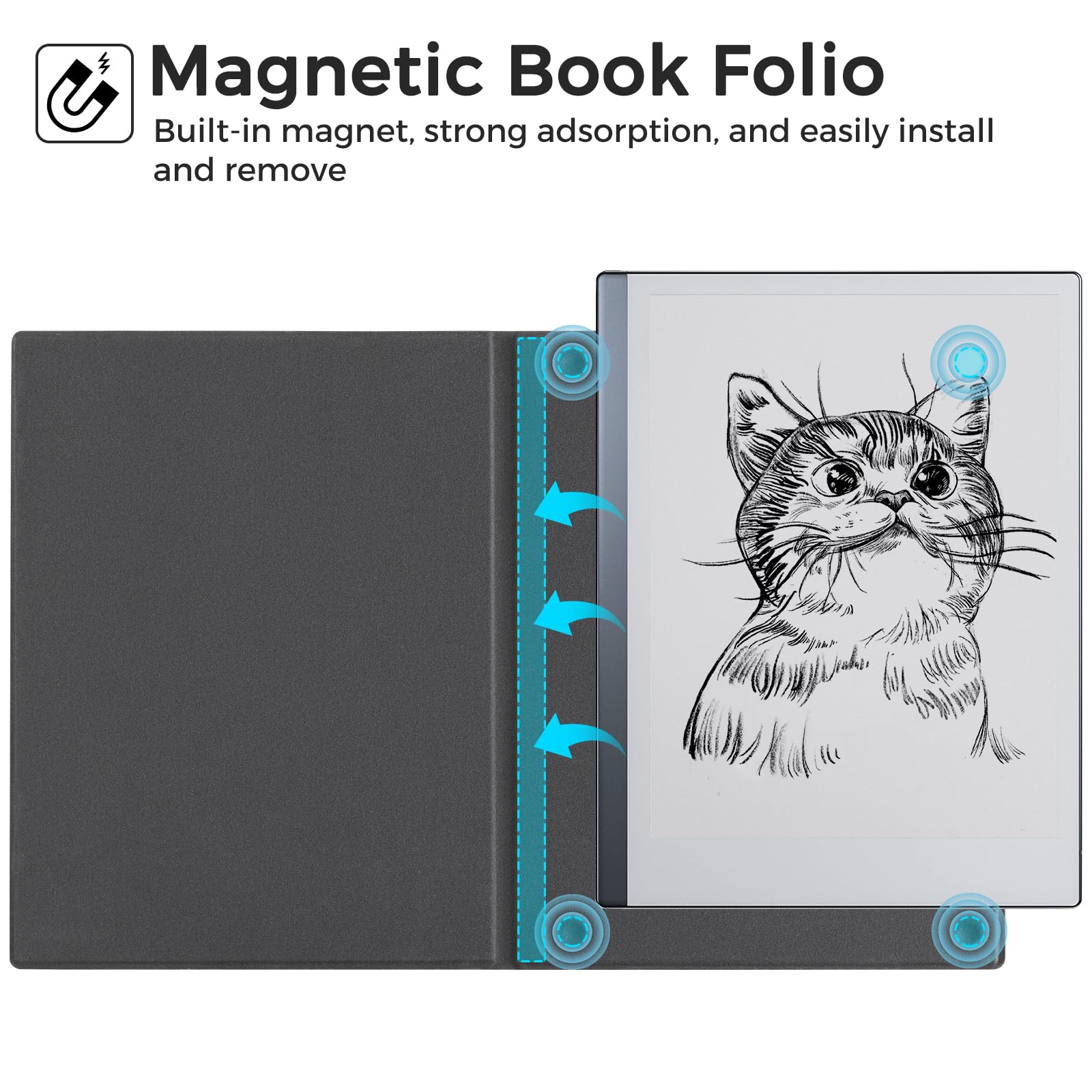 CoBak Magnetic Case for Remarkable 2 Paper Tablet, Ultra Lightweight ...
