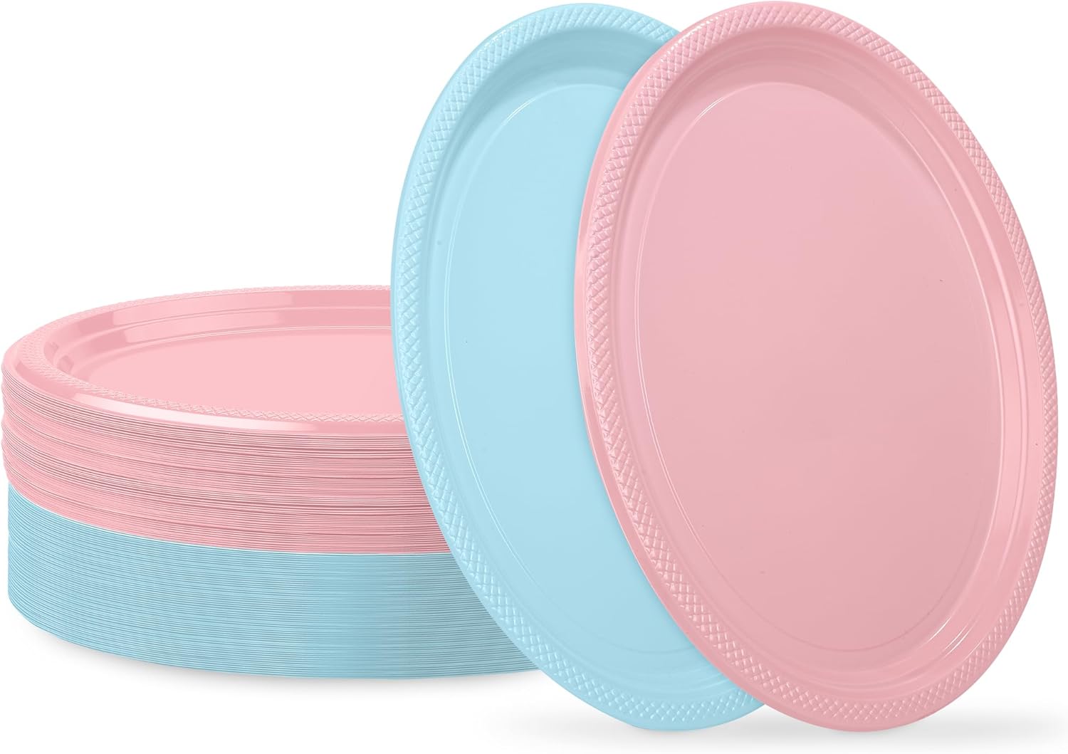 Amazon.com: Aodaer 36 Pack Gender Reveal Disposable Plates For Party 10 ...