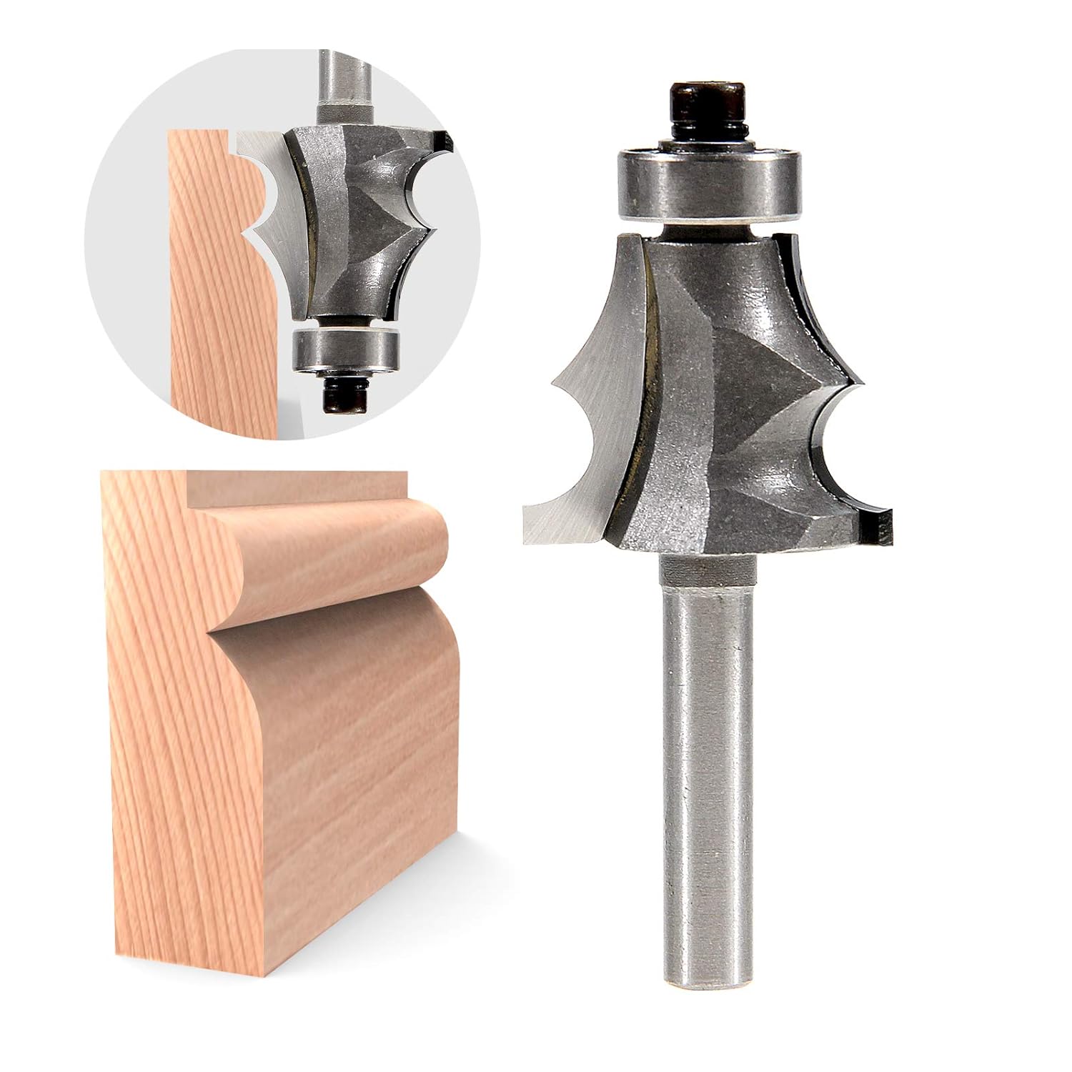 ROOCBIT 1/4 Inch Shank Architectural Molding Router Bit Industrial ...