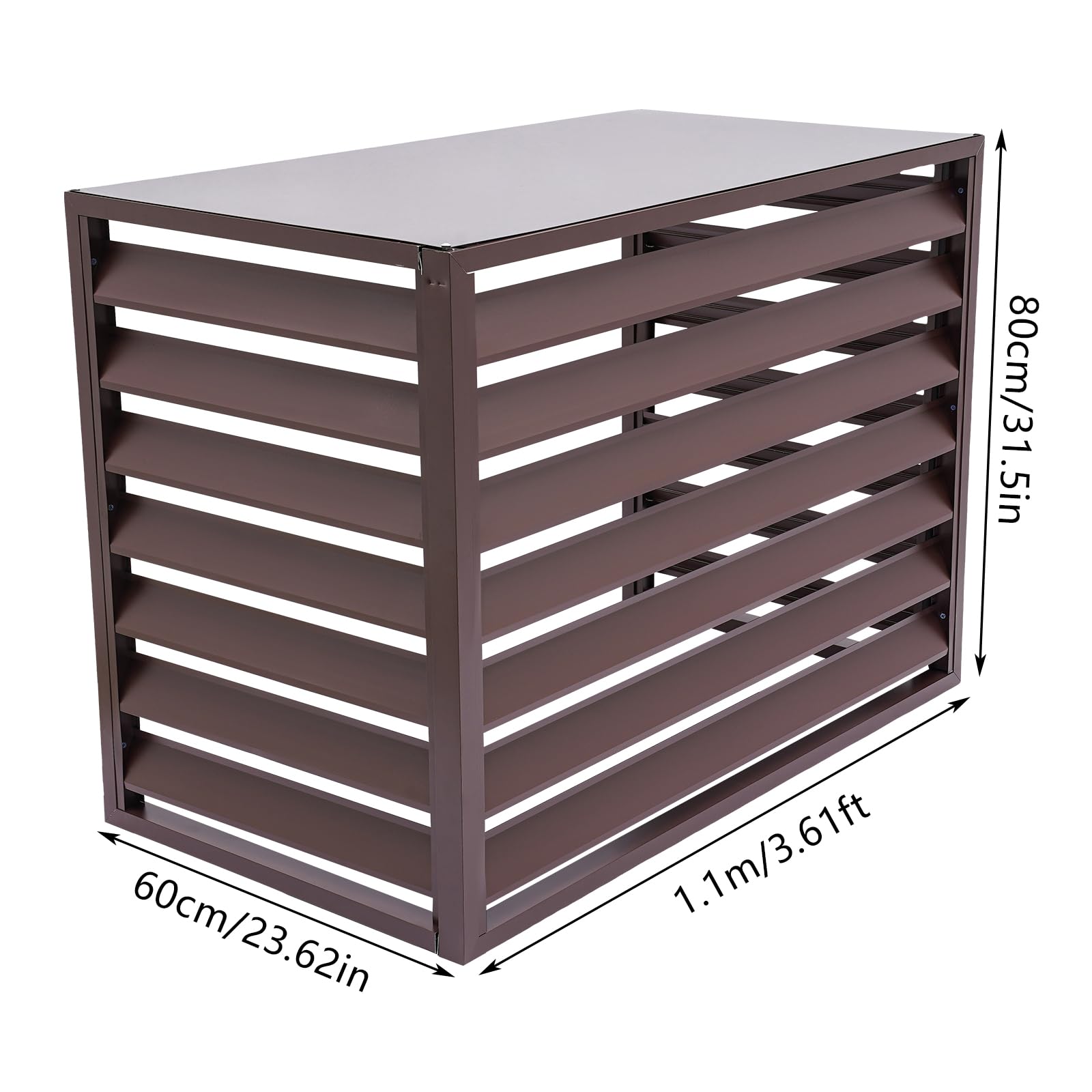 Lemoeyes Air Conditioner Fence for Outdoor, Free Standing Air ...