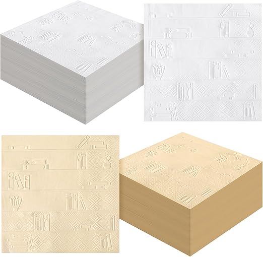 Amazon.com: Crtiin 100 Pcs Book Theme Napkins Book Club Beverage ...
