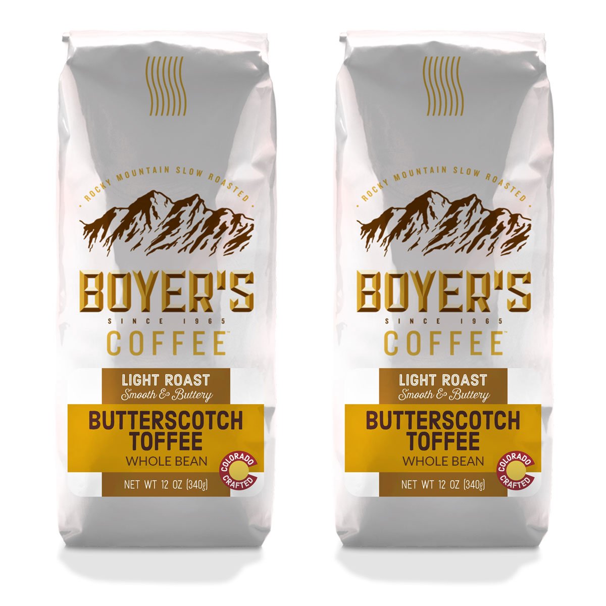 Amazon.com: Butterscotch Toffee Flavored Coffee, Whole Bean, 12oz (Pack ...