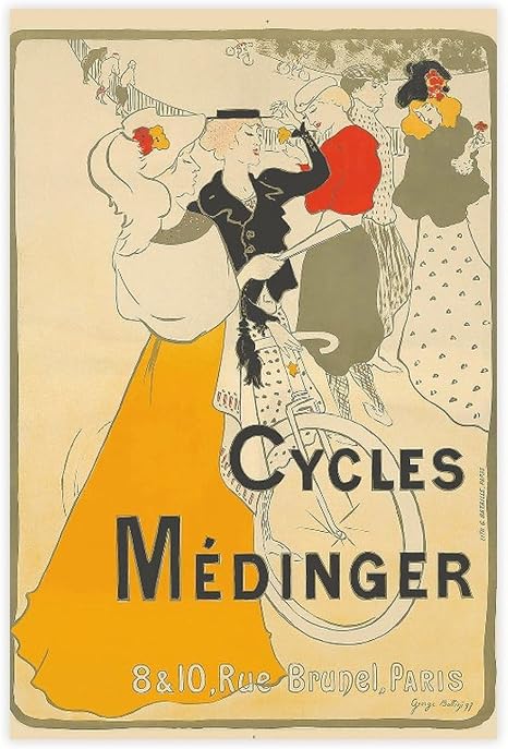 Amazon.com: Kroey Cycle Medinger France Vintage Advertising Poster ...