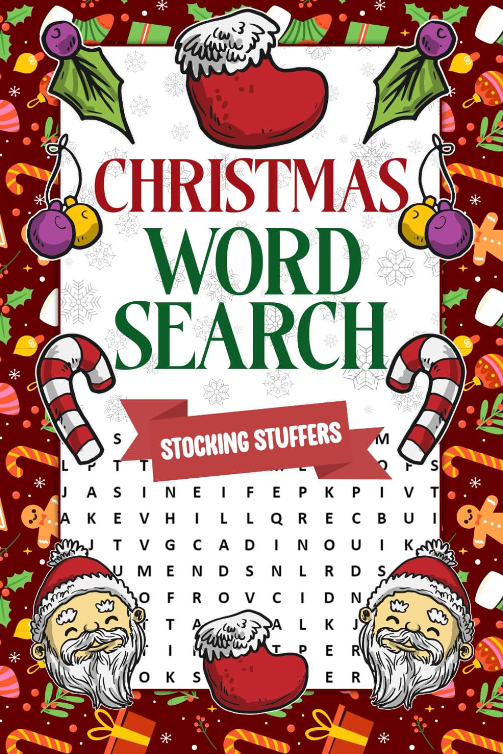 Stocking Stuffers: Christmas Word Search: Fun Holiday Activity Book for ...