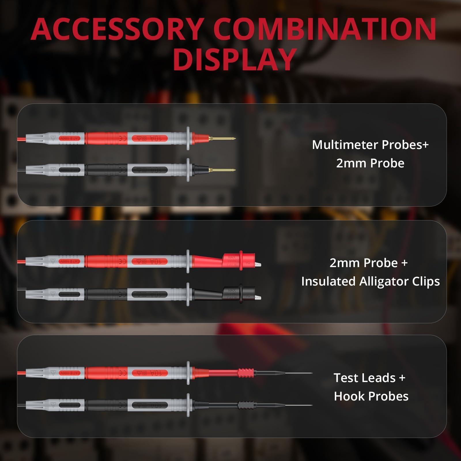 Snapklik.com : BINTA 27-Piece Silicone Multimeter Test Leads Kit