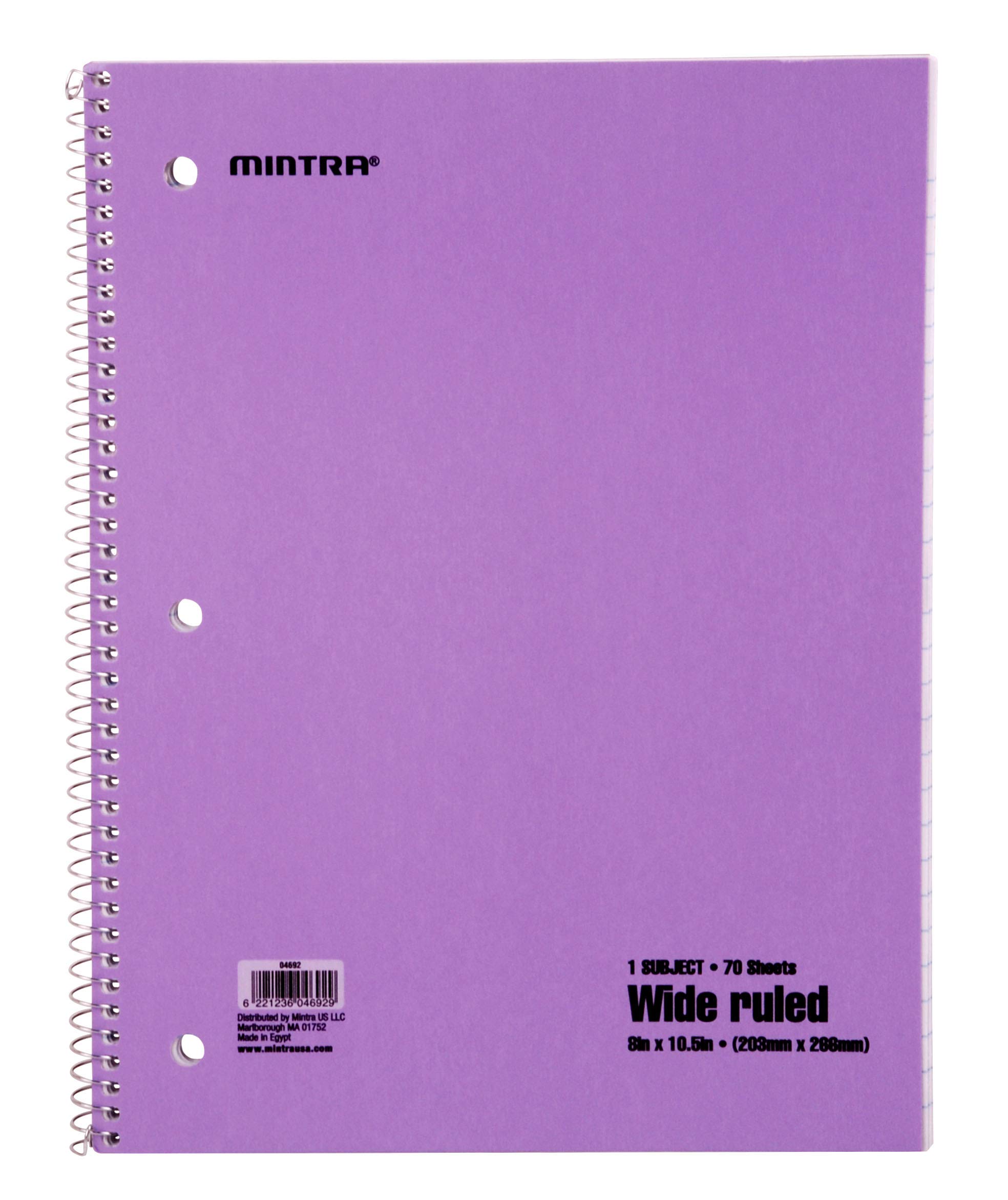 Snapklik.com : Mintra Office Spiral Notebooks - 1 Subject, 70 Sheets ...