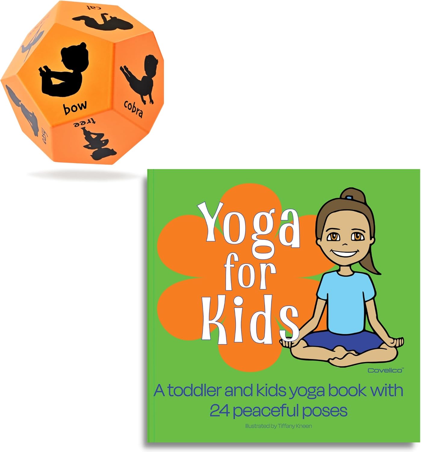 Amazon.com: Kids Yoga Dice and Yoga Pose Book - Fun Yoga for ...