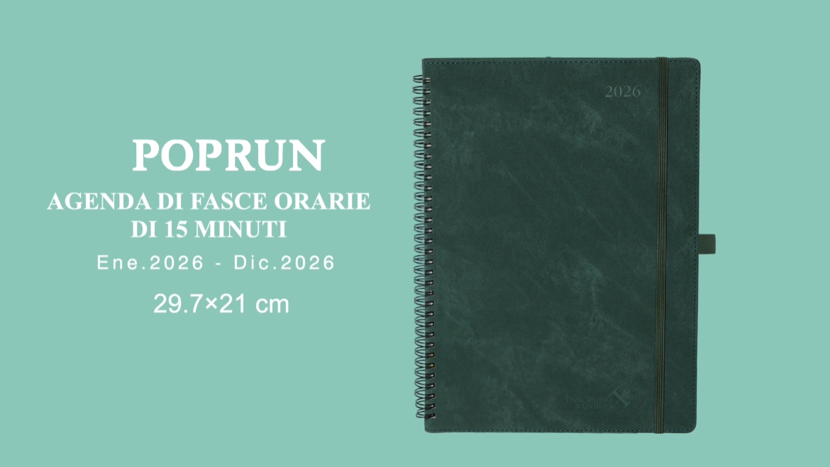 Agenda 2026 Poprun POPRUN Agenda 2026 Semana Vista Medio 22 X 16,5 Cm ...