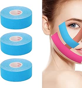 Amazon.com: Face Tape Roll, Facial Myofascial Lifting Tape 3 Rolls Face ...