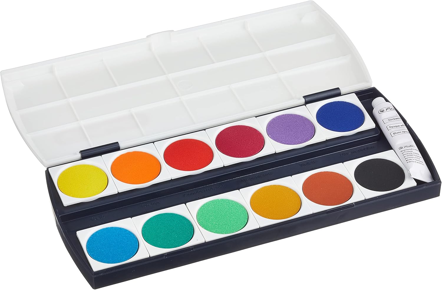 Herlitz ST12 Watercolour Set with Opaque White (12 Colors) – TopToy