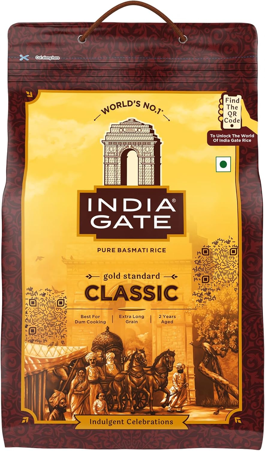 India Gate Basmati Rice Classic 5kg : Amazon.ae: Grocery
