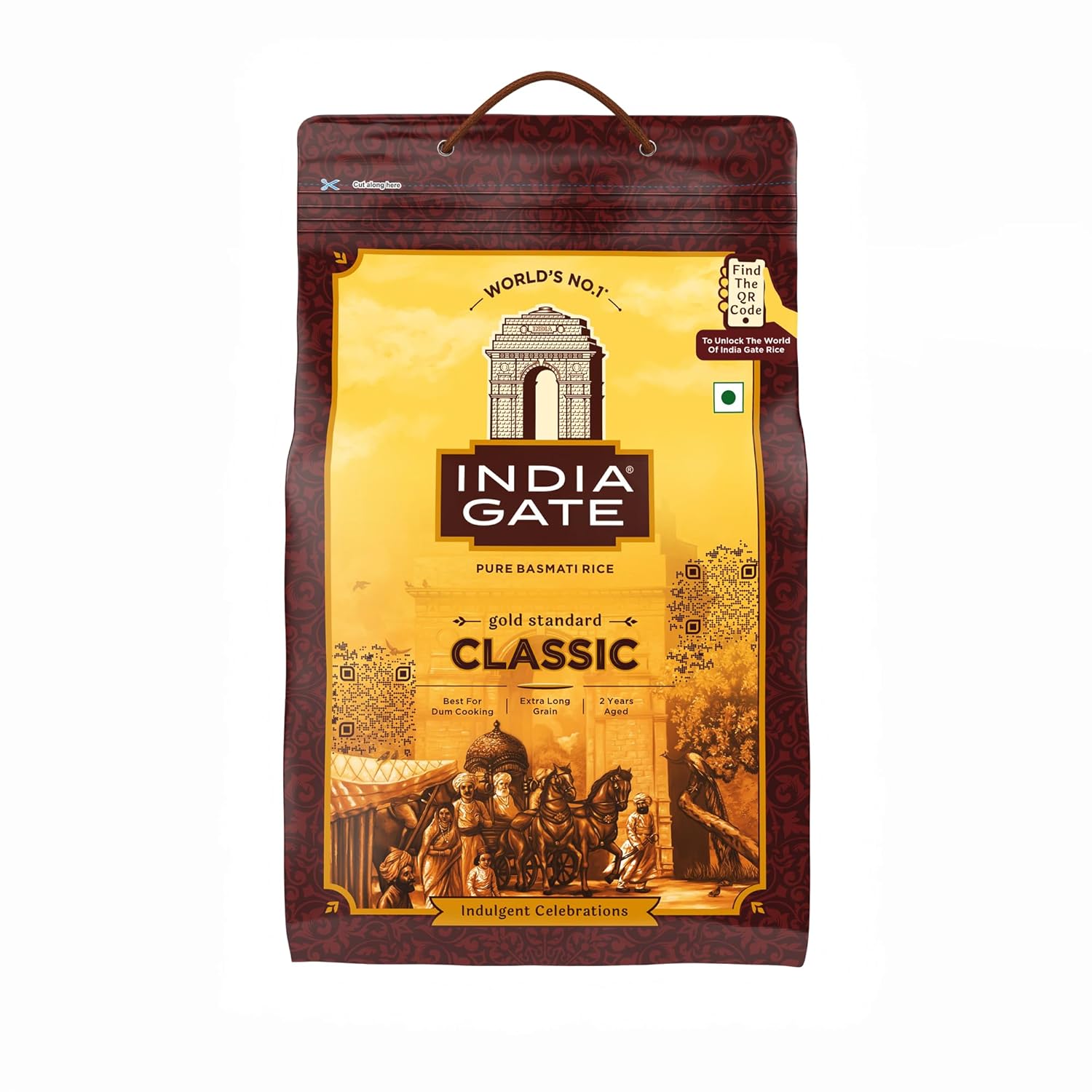 India Gate Basmati Rice Bag, Classic, 5kg : Amazon.in: Grocery ...