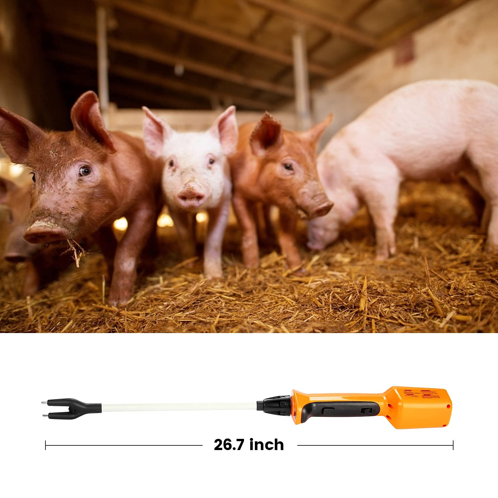 Anbull Electric Livestock Prod, Rechargeable Cattle Prod for Cows Dogs ...