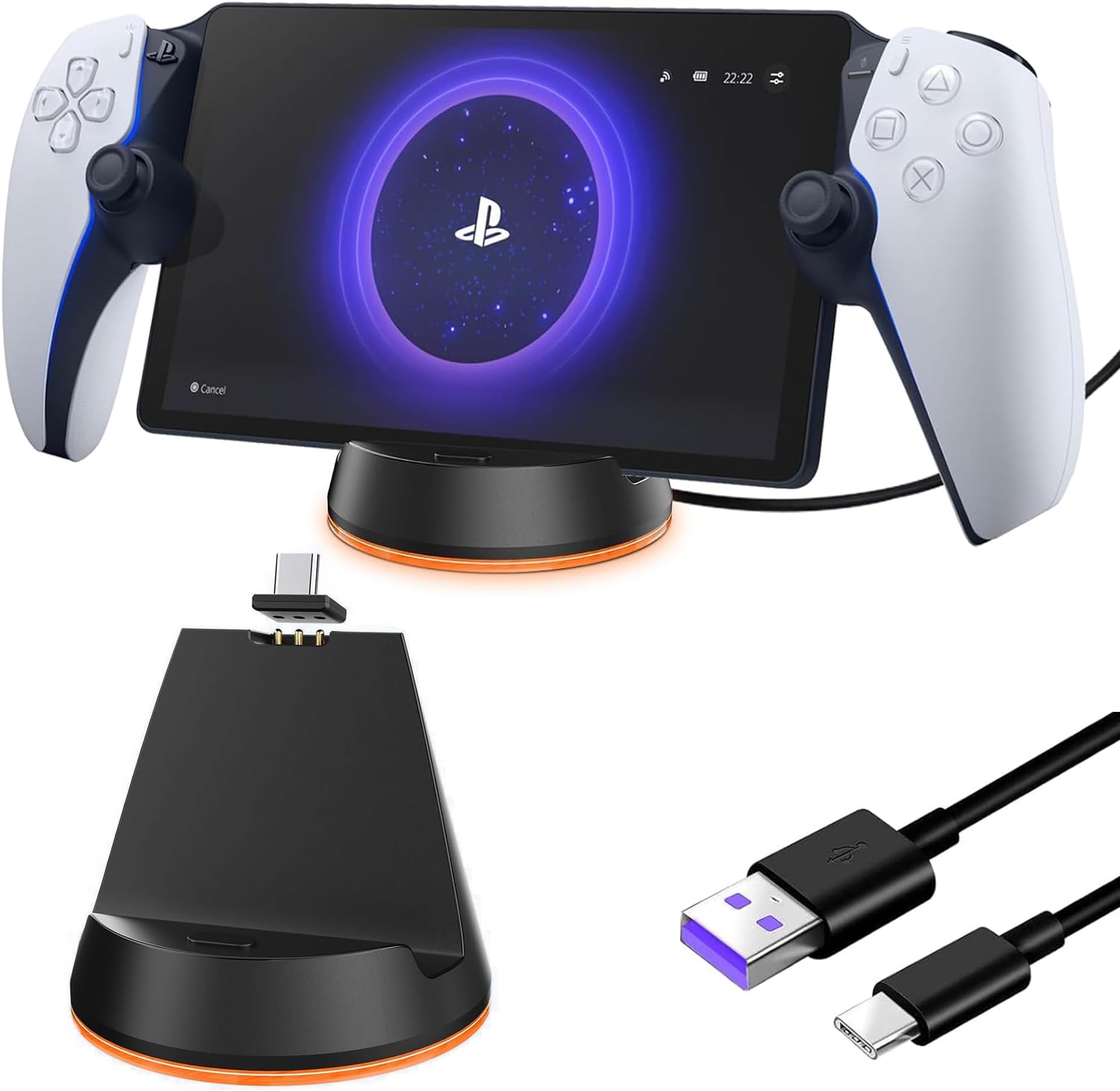 Amazon.com: Charging Stand with Adapter for PlayStation Portal ...