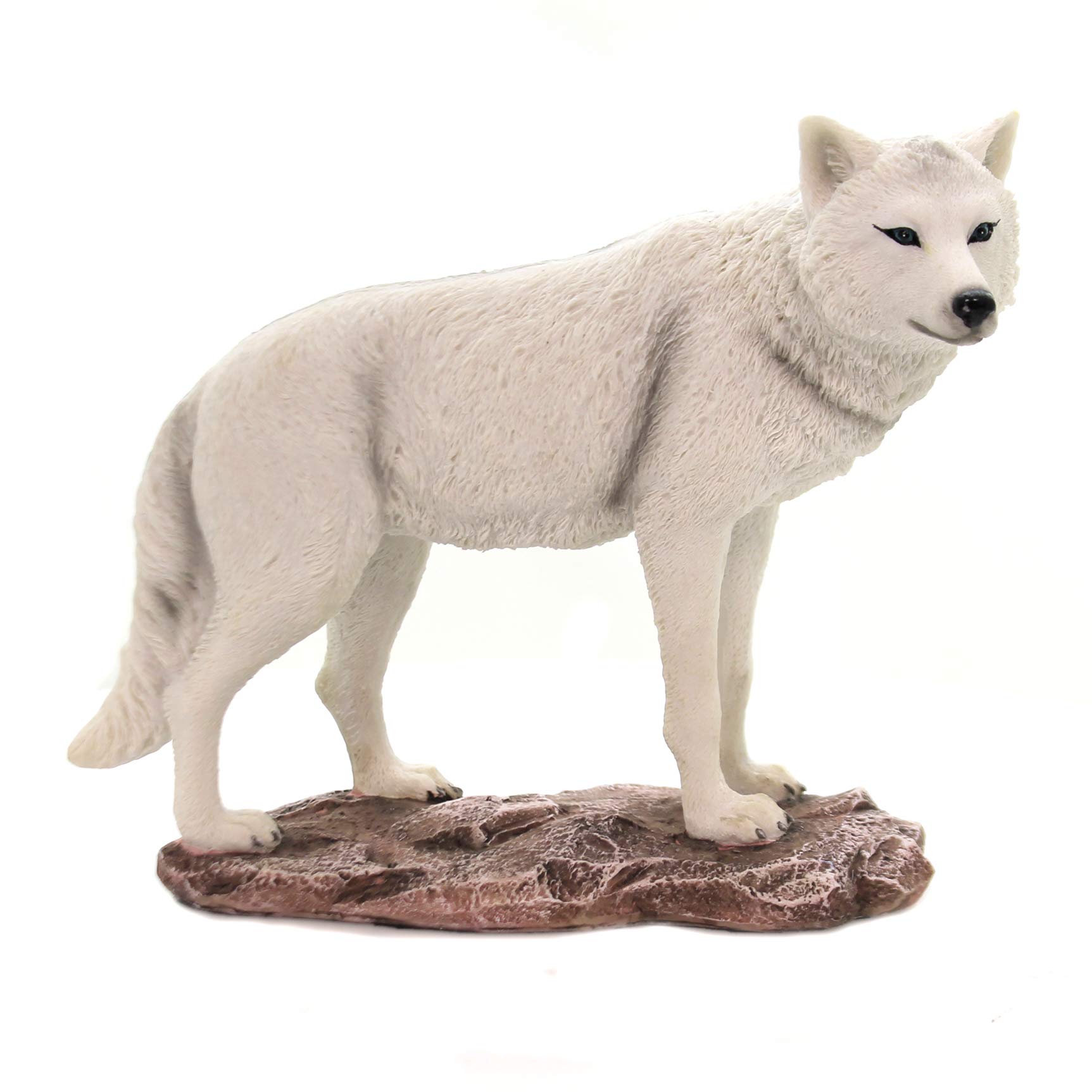 Pacific Giftware Majestic Lone White Wolf Collectible Figurine Statue ...